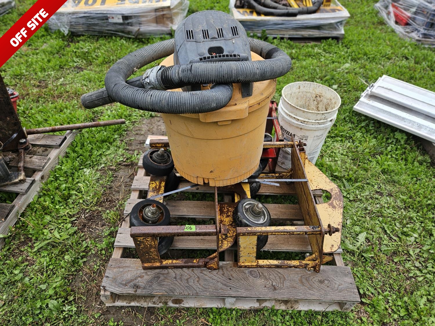 Hydraulic Fittings (3) I-Beam Rollers, Shop Vac, Axle Spindle ...