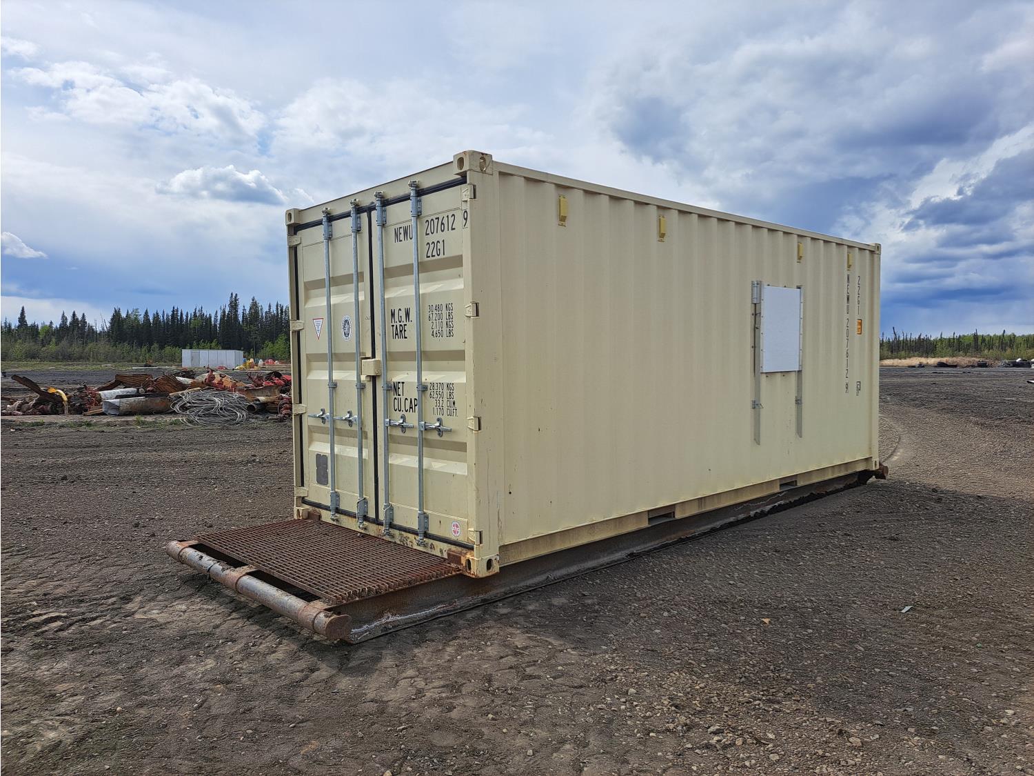 2020 20 Ft Skid Mounted Storage Container [24FL07001-060] | Team Auctions