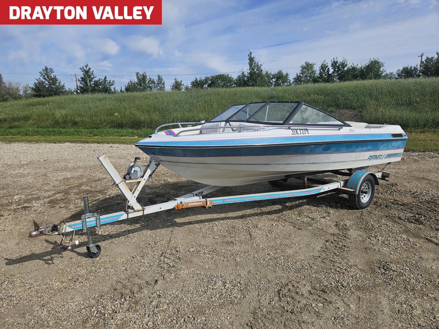 1991 Reinell 170M 16 Ft Open Bow Boat with Shorrider S/A Trailer ...