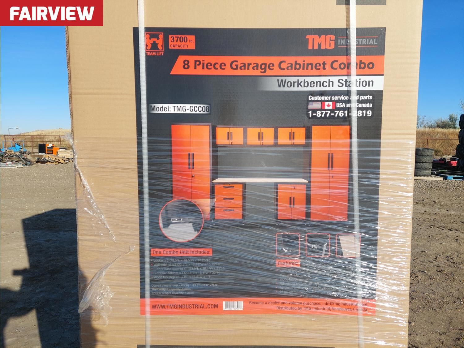 TMG Industrial GCC08 8-Piece Garage Storage Cabinet Combo Set (Unused ...