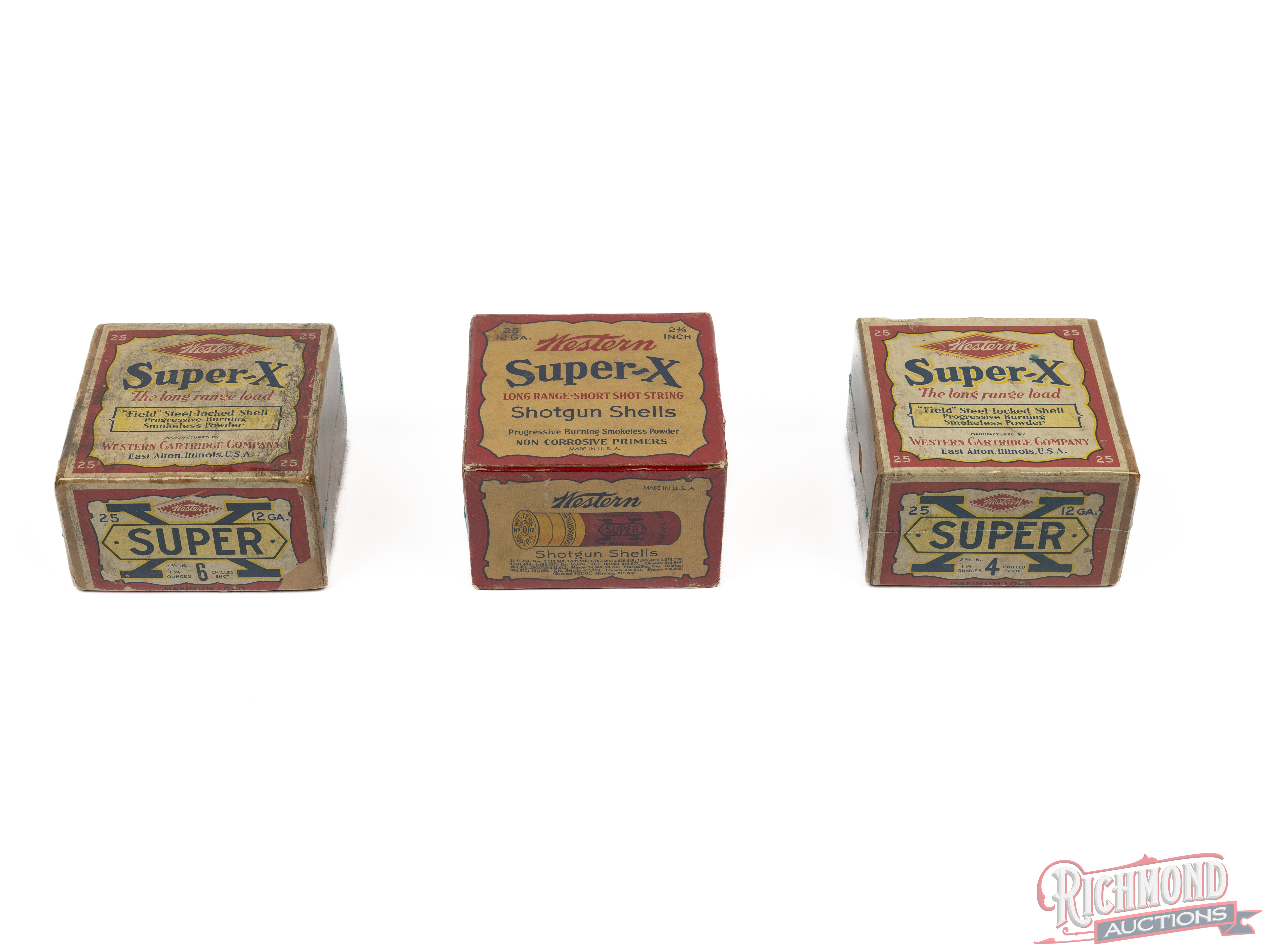 Three Collector Western Cartridge Co Super-X Shotgun Shell Boxes ...
