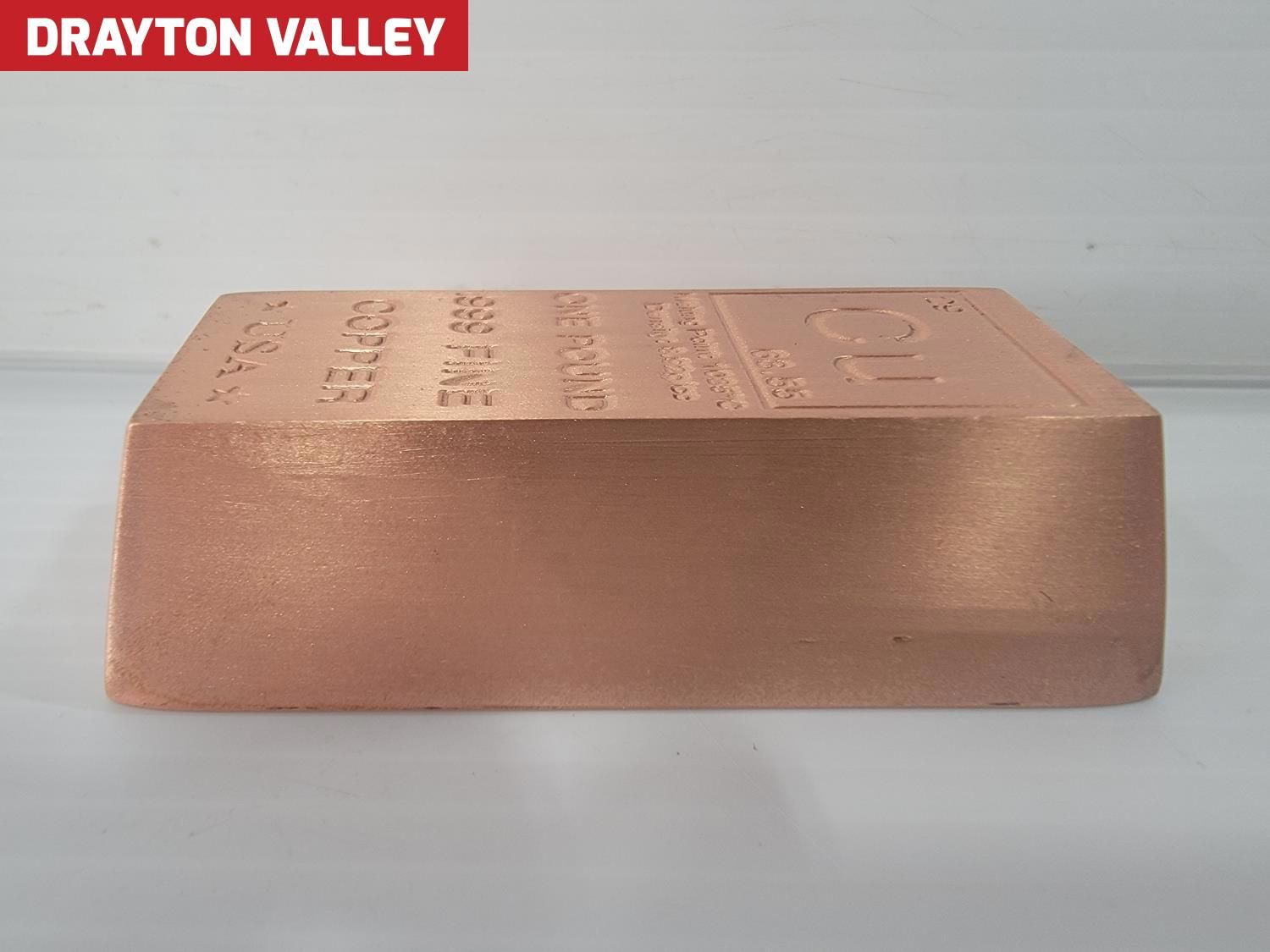 One Pound .999 Fine Copper Bar [25LC37011-015] | Team Auctions