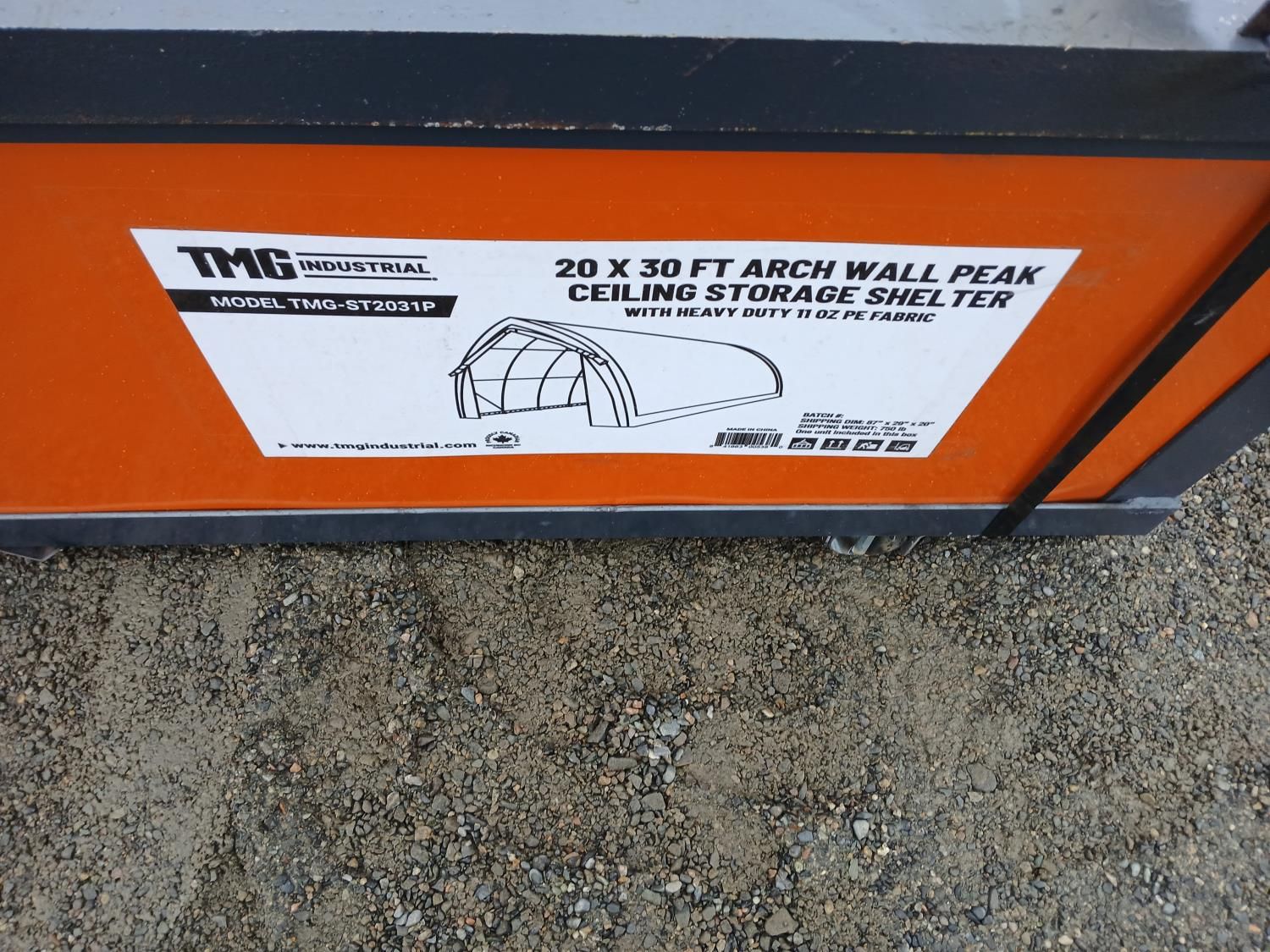 TMG Industrial TMG-ST2031P 20 Ft X 30 Ft Arch Wall Peak Ceiling Storage ...