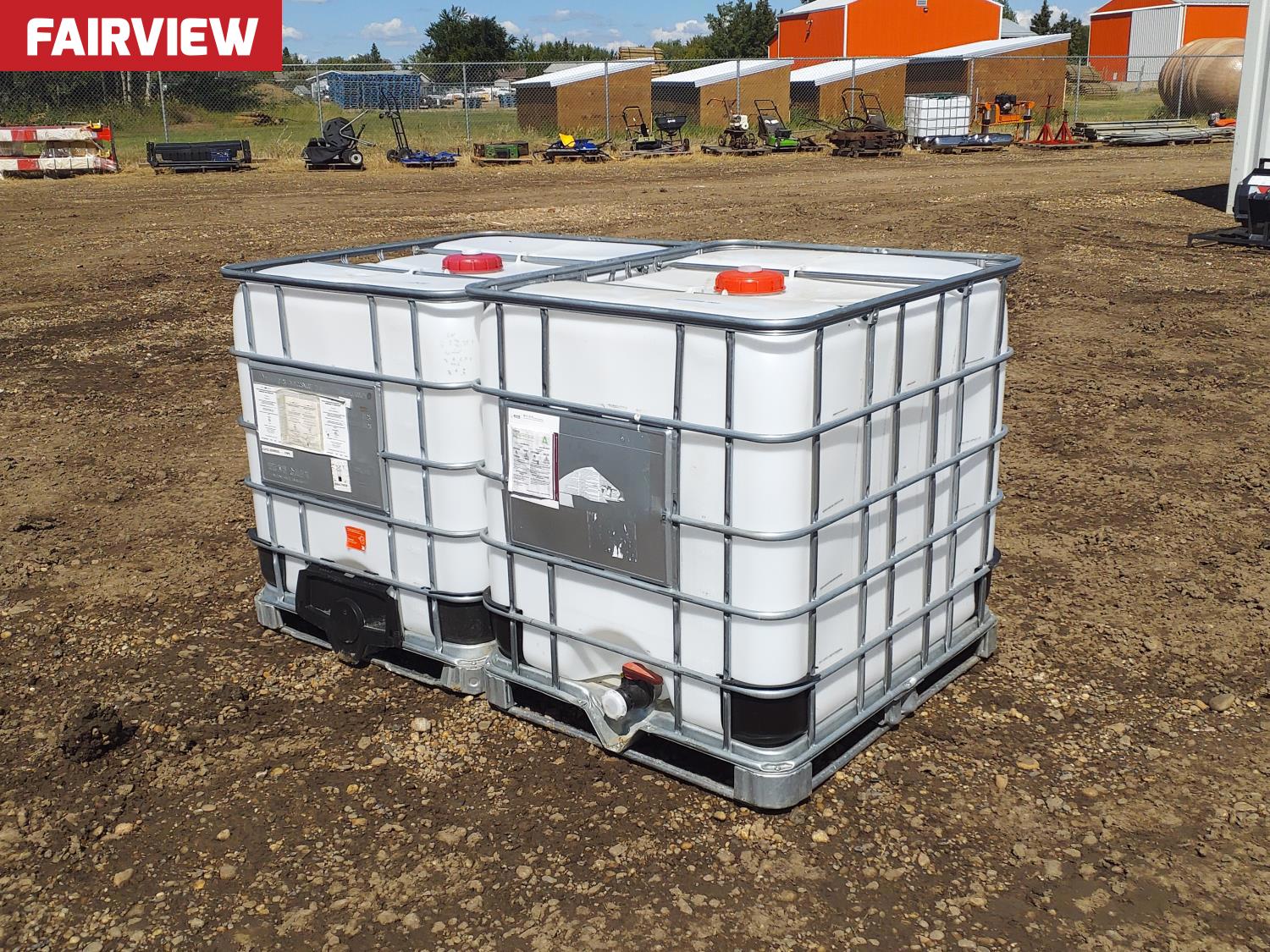 (2) 1000 Liter Non Potable Water Totes [25IE06008-001] | Team Auctions
