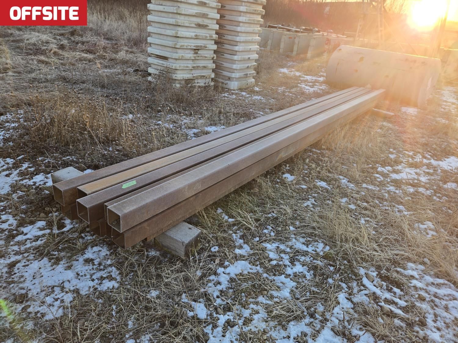 (10) 4X4 X 20 Ft Square Tubing, (1) 2X4 X 20 Inch Rectangular Tubing ...