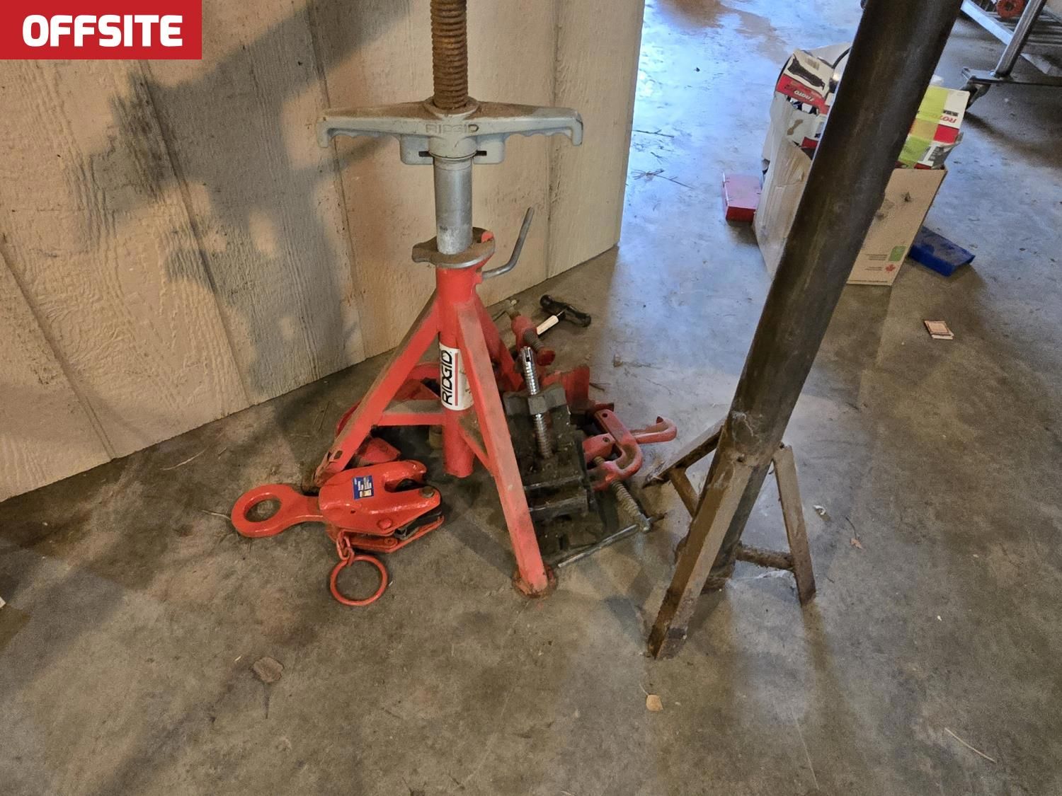 Ridgid Pipe Stand, Pipe Threader, Shop Built Stand [25JD37027-070 ...