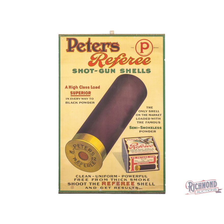 Peters Referee Shotgun Shells Advertising Display Poster Sign ...