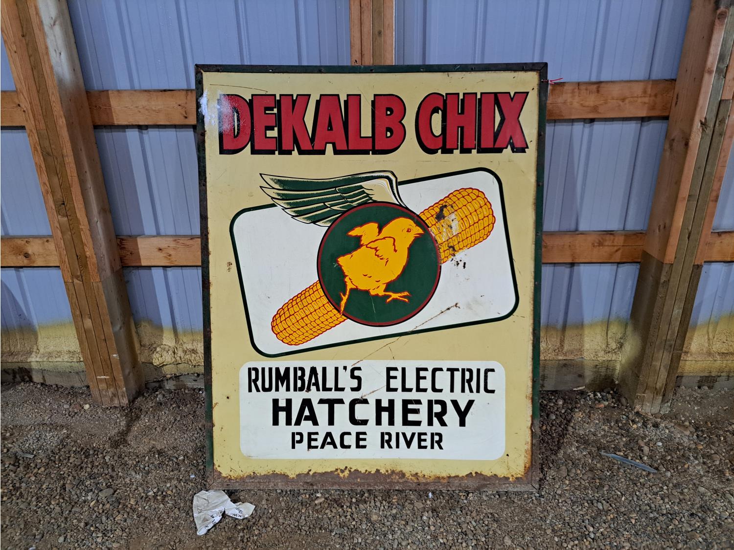 large Dekalb Chix Sign [25BB07002-003] | Team Auctions
