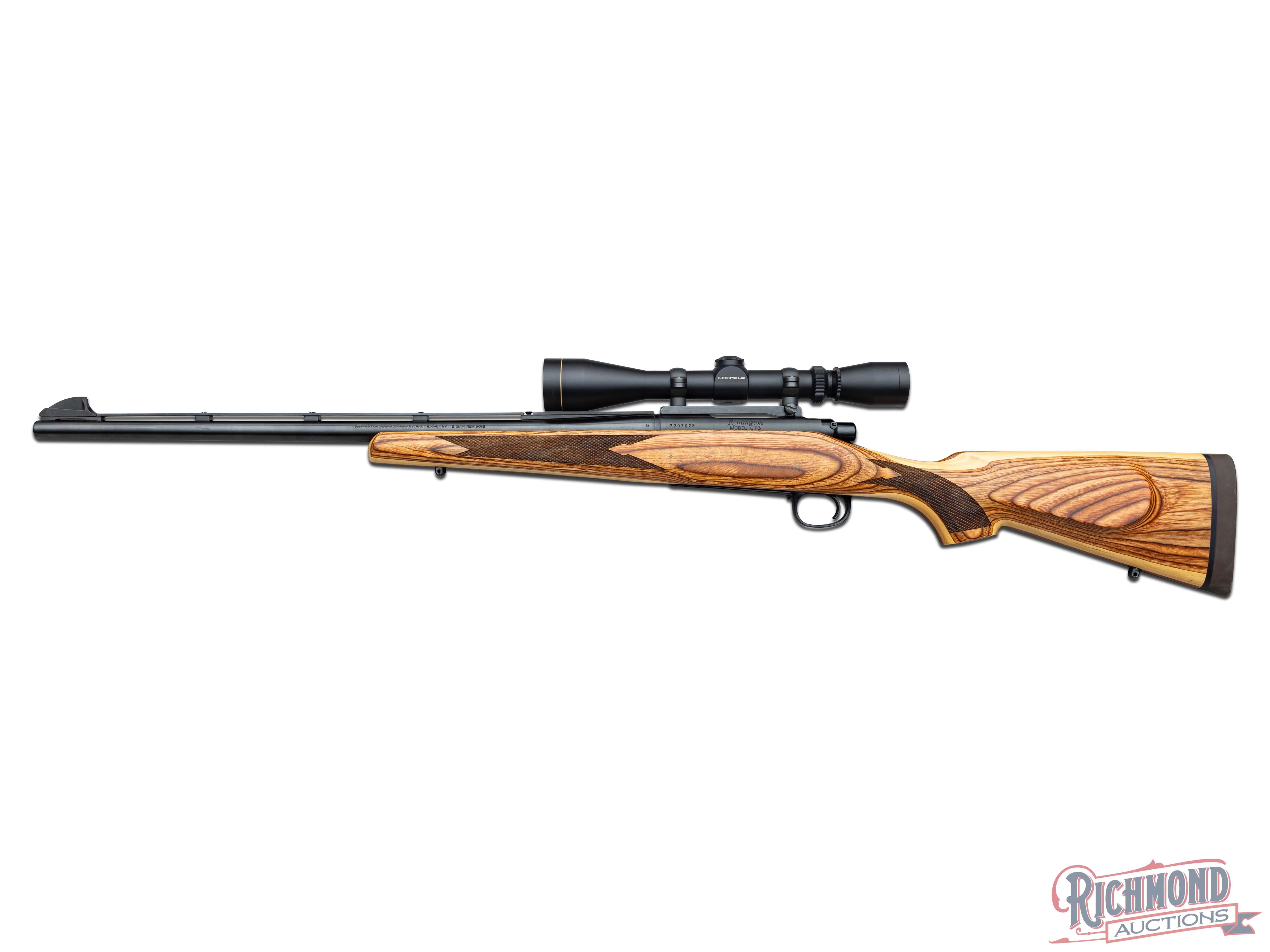 Remington 673 Bolt Action 6.5mm REM MAG Rifle with Leupold VX-1 Scope ...