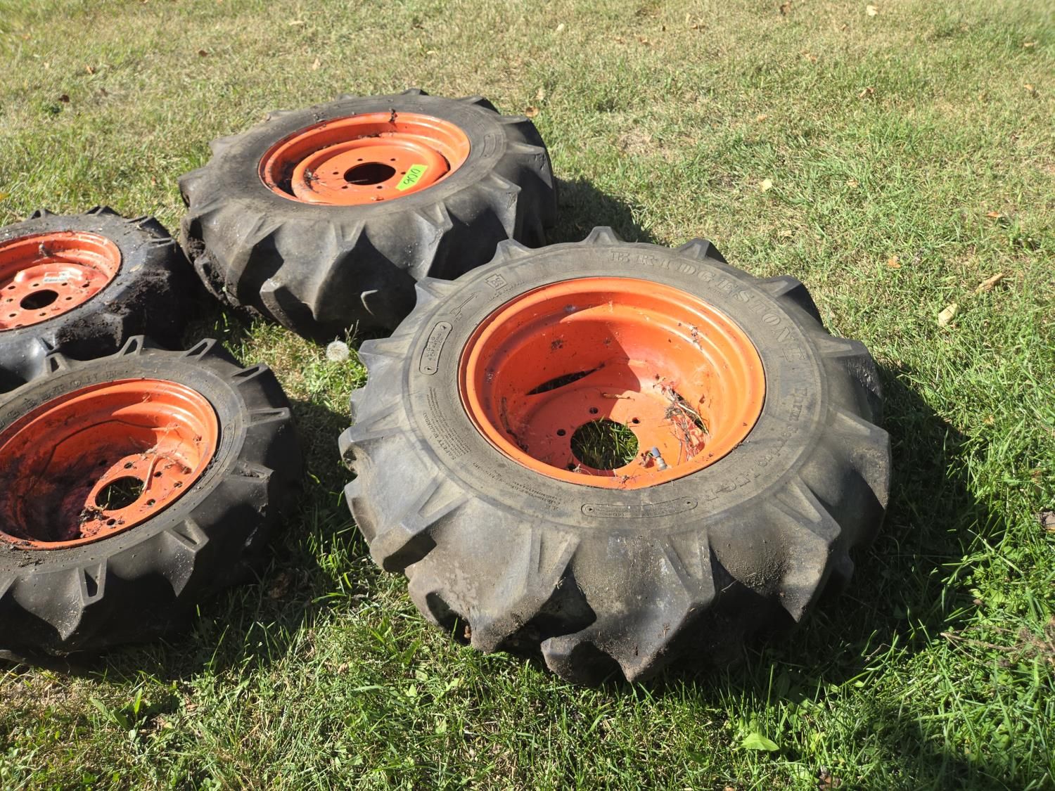 (4) Kubota Tractor Tires [24IM37001-006] | Team Auctions