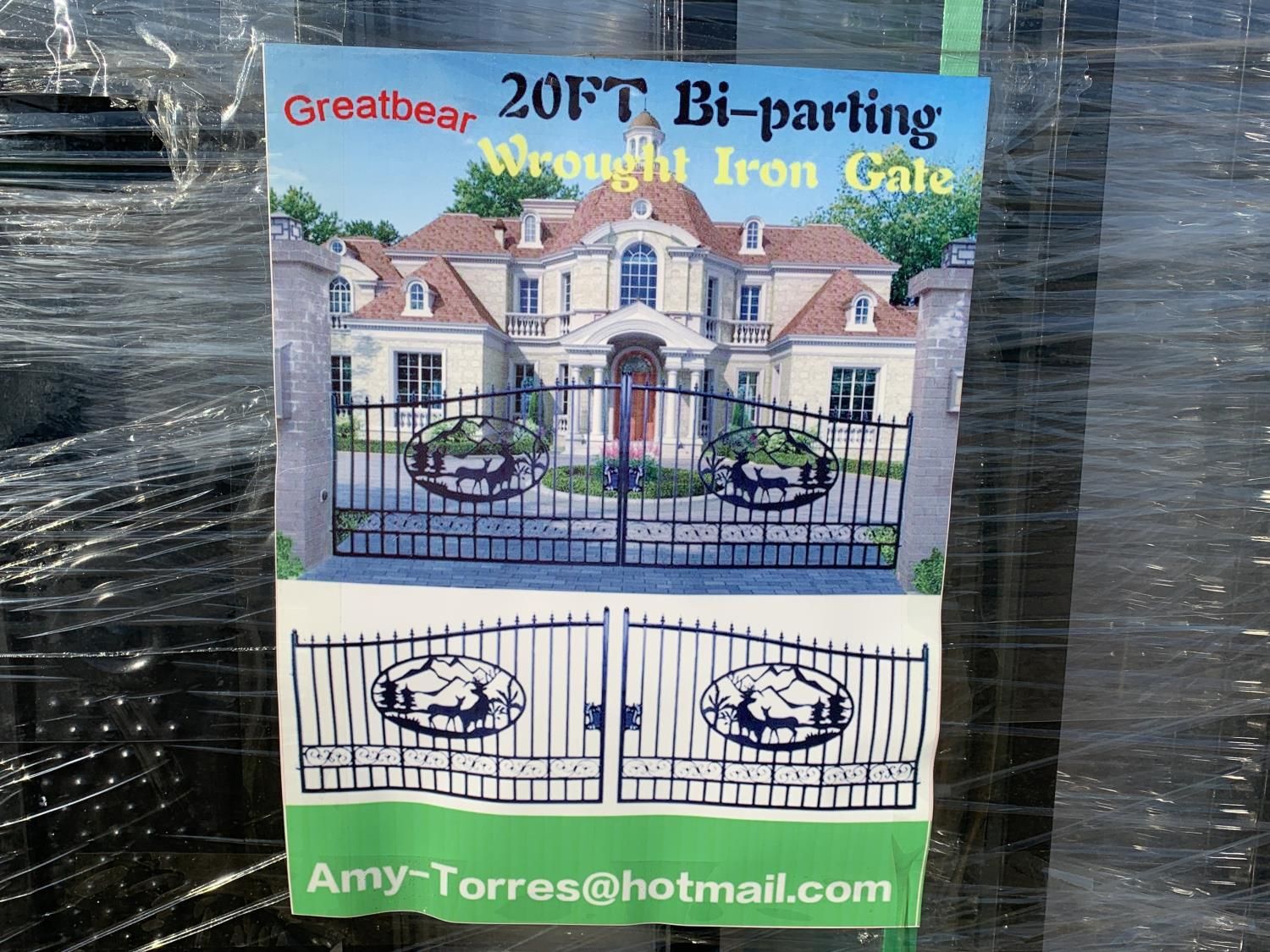 2024 Greatbear 20 Ft Bi-Parting Wrought Iron Driveway Gates (Unused ...