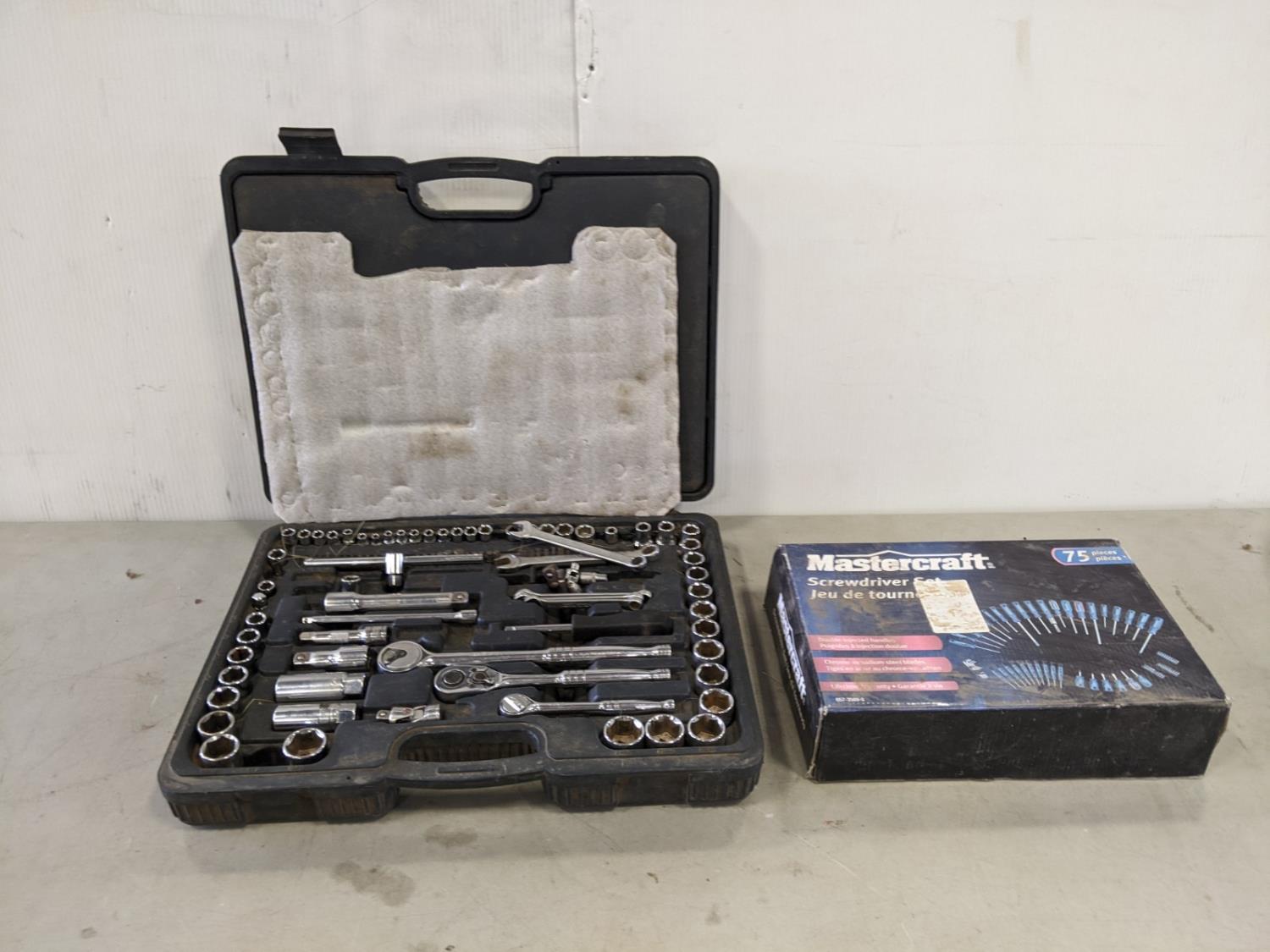Mastercraft Ratchet Wrench and Socket Set and Mastercraft Screwdriver ...