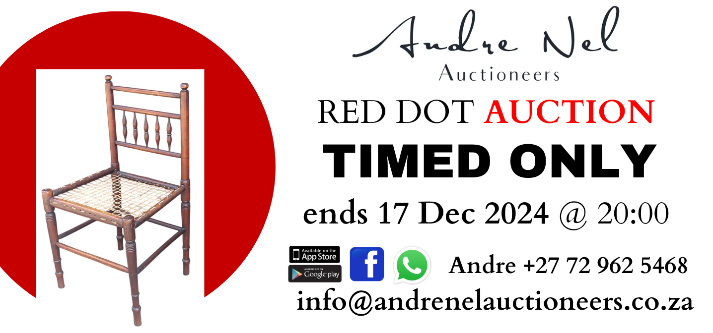 Red Dot Timed Auction - 17 December 2024 | André Nel Auctioneers