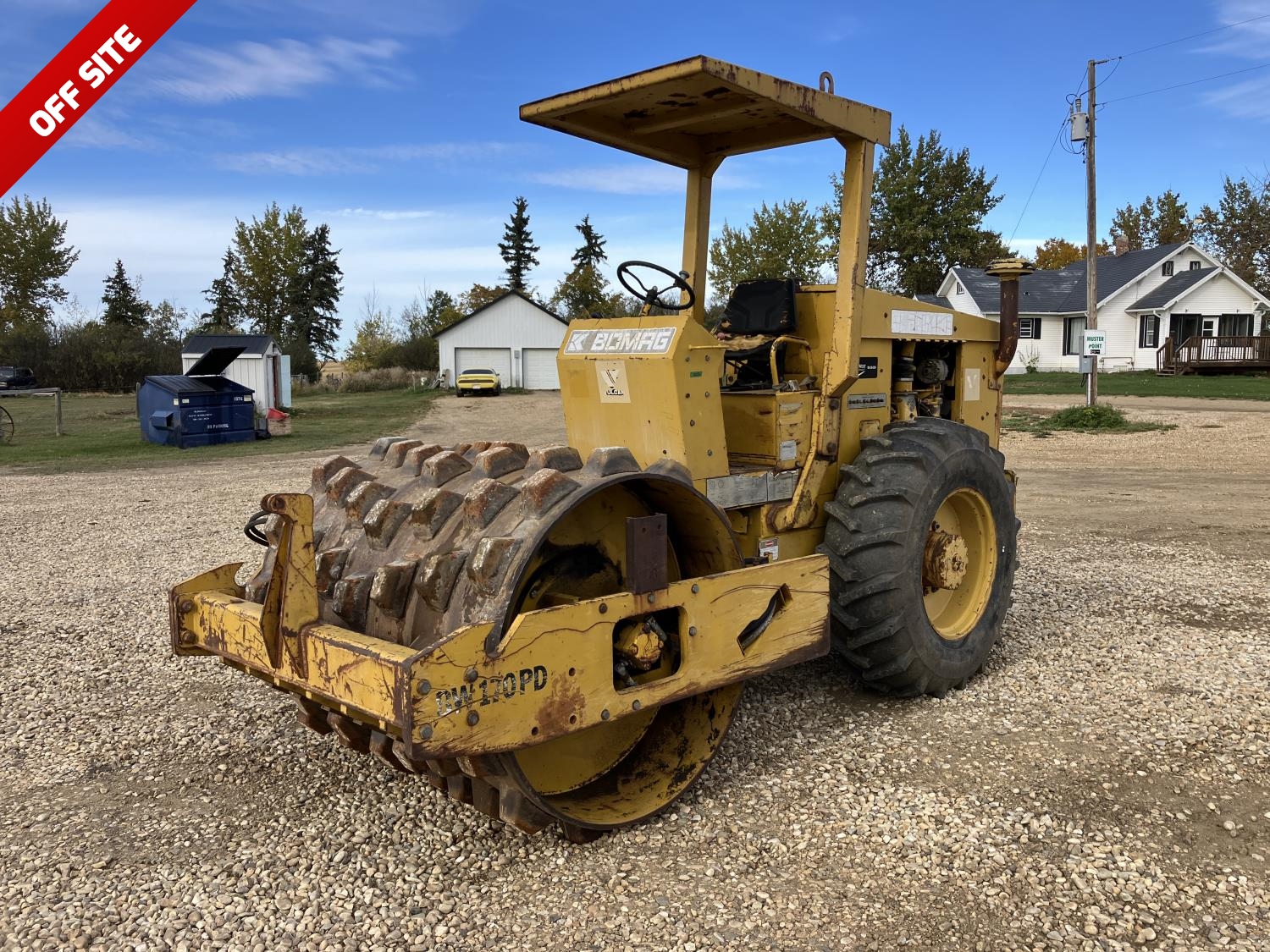 1978 Koehring BW170PD 70 Inch Sheep Foot Vibratory Packer [24JD11004 ...