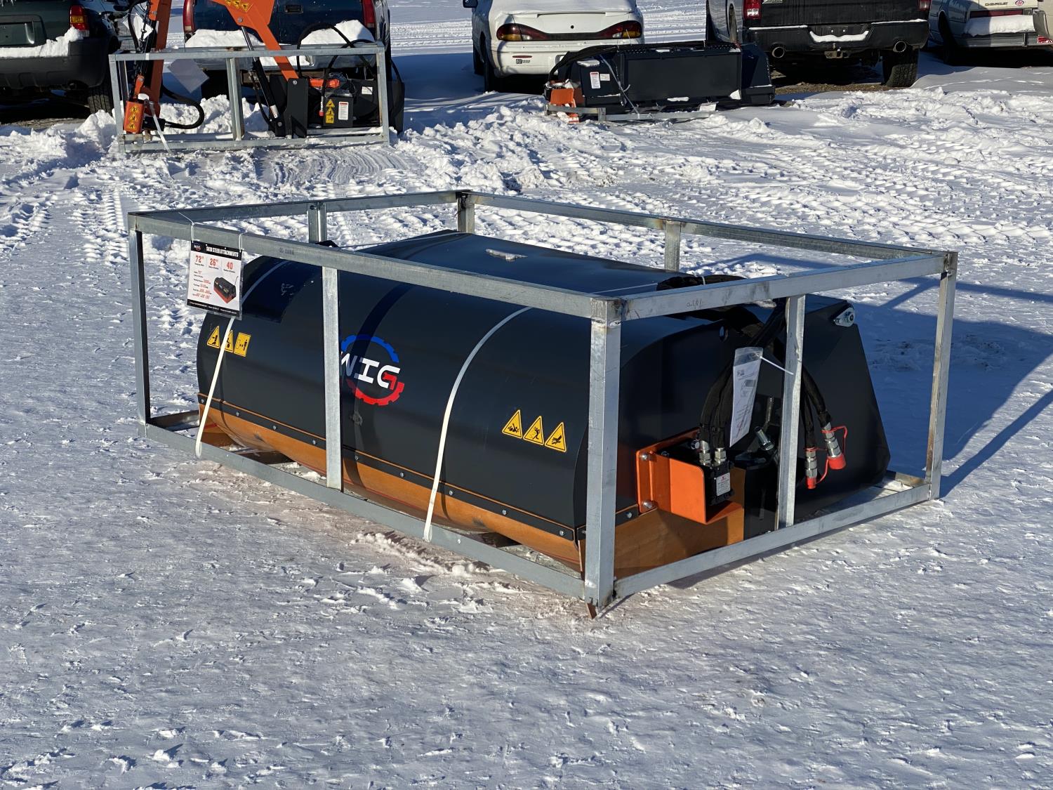 2025 WIG XN-FB01-72 Box Broom Sweeper - Skid Steer Attachment (Unused ...