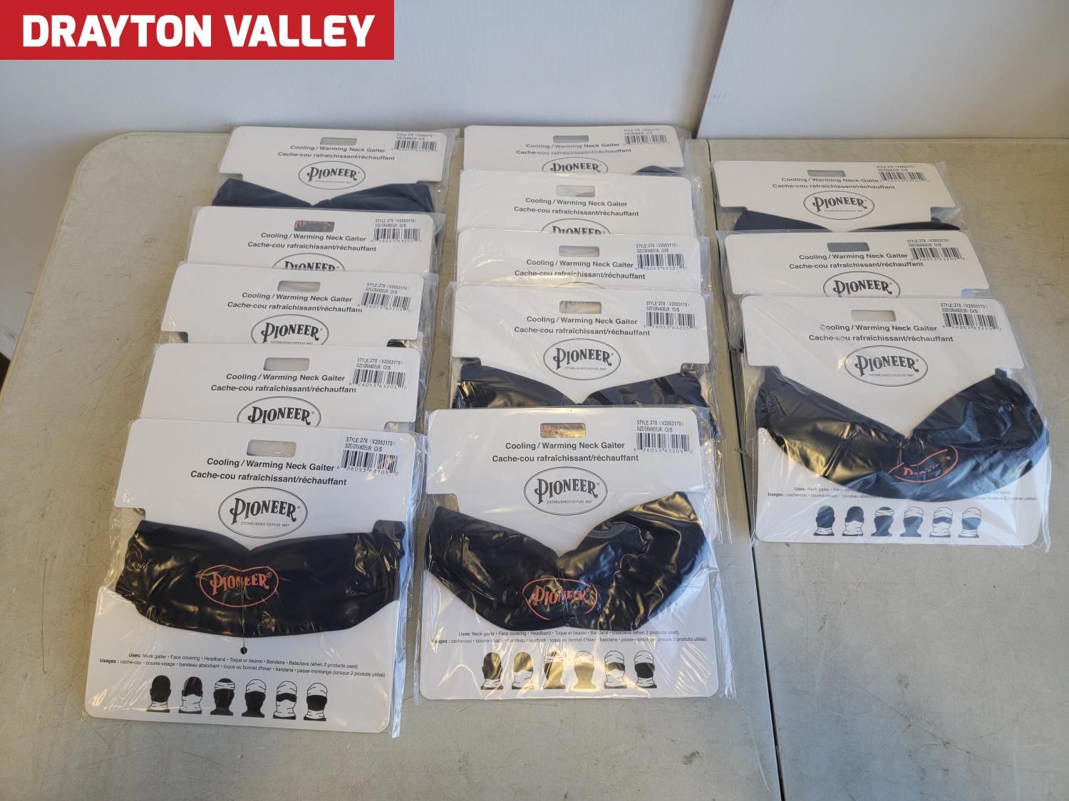 (13) Neck Gaiters, 1 Inch X 50 Yard Roll of Abrasive Cloth and Size 11 ...