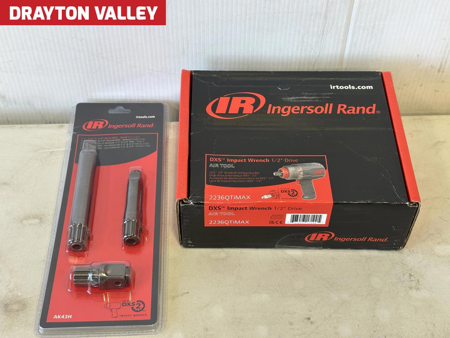 Ingersoll Rand 2236QTiMAX DXS 1/2 Inch Drive Air Impact Wrench and 3 ...