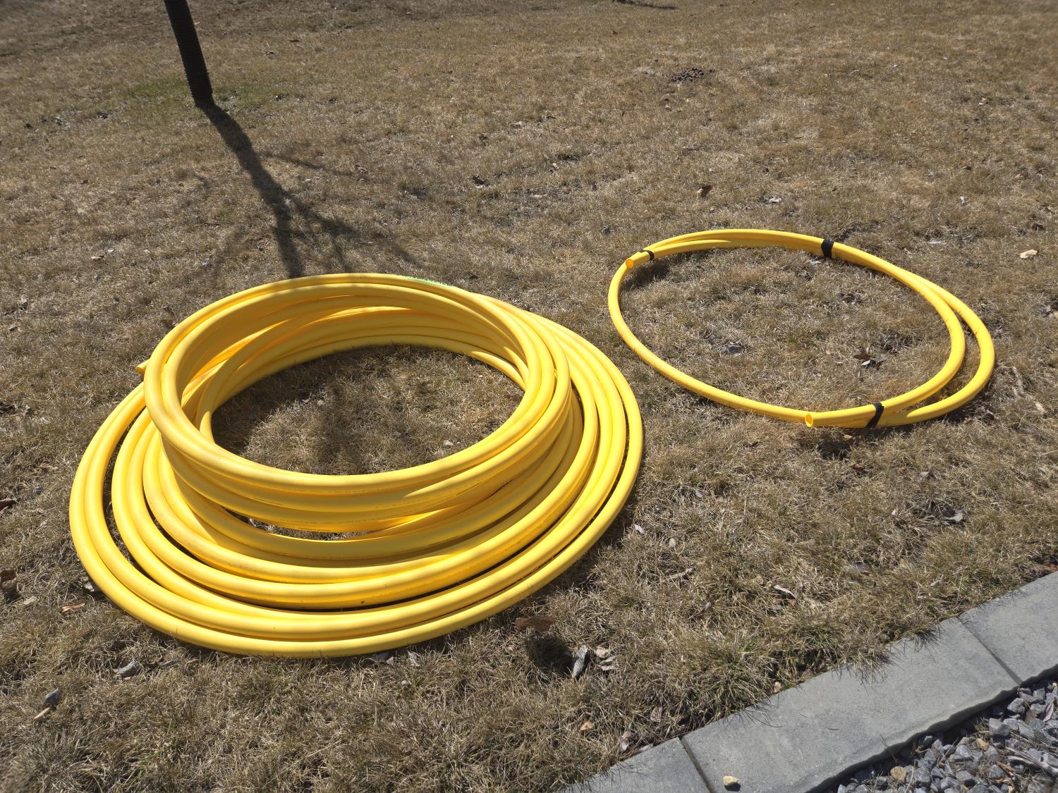 (1) 150± Ft Roll of 1 Inch Gas Line, (1) 20± Ft Roll of 1 Inch Gas Line ...