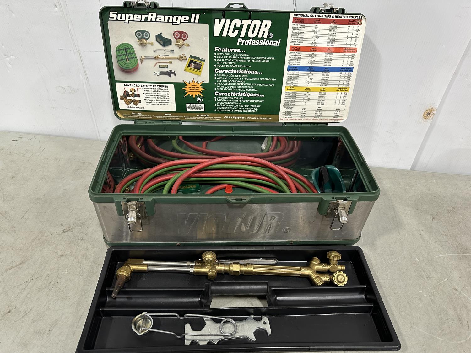 Victor Super Range II Cutting Torch and Hose in Toolbox [24KF10016-004 ...
