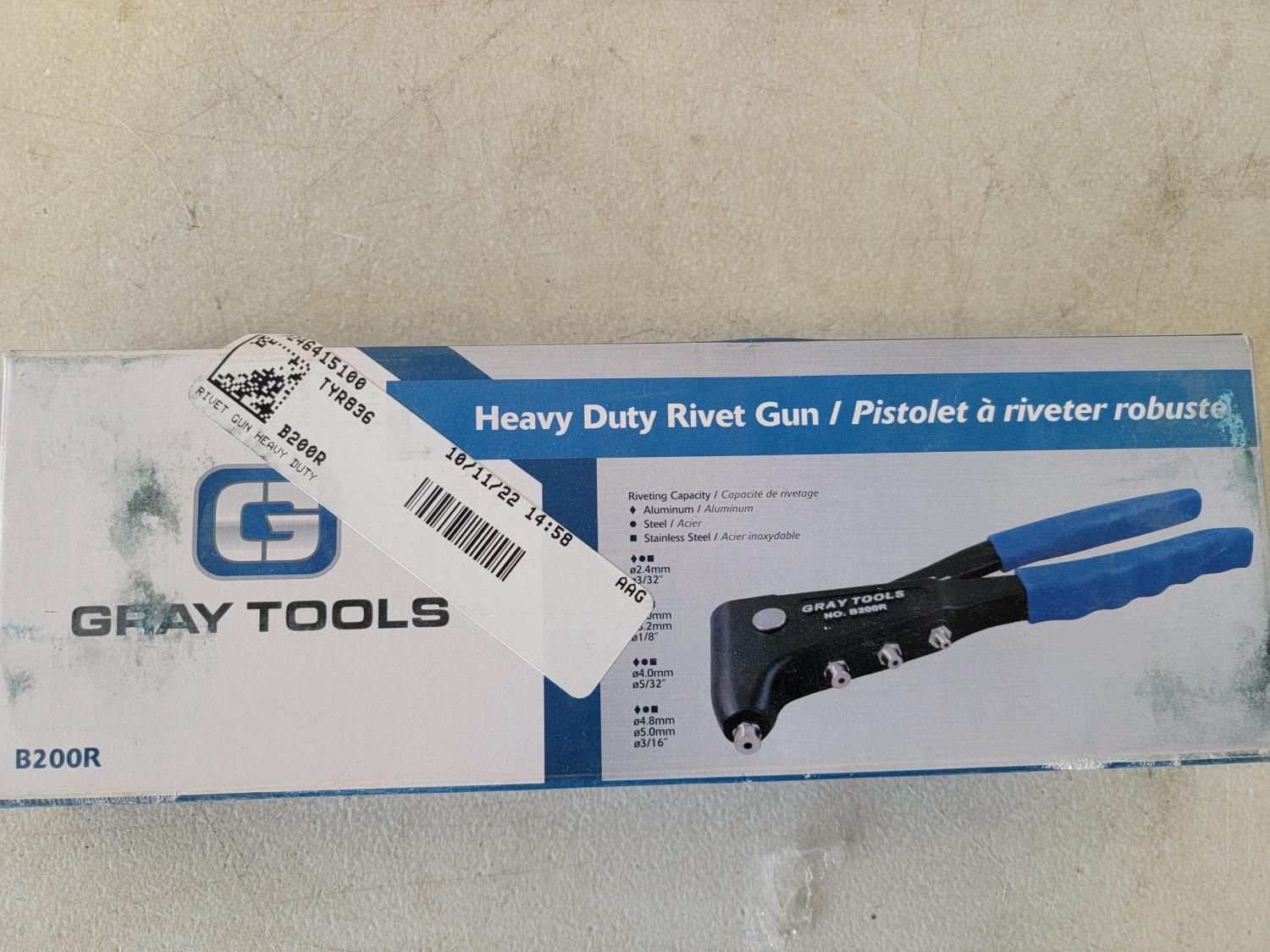 5 Piece Punch & Chisel Set, Heavy Duty Rivet Gun, 5 Piece Grip-On Set ...