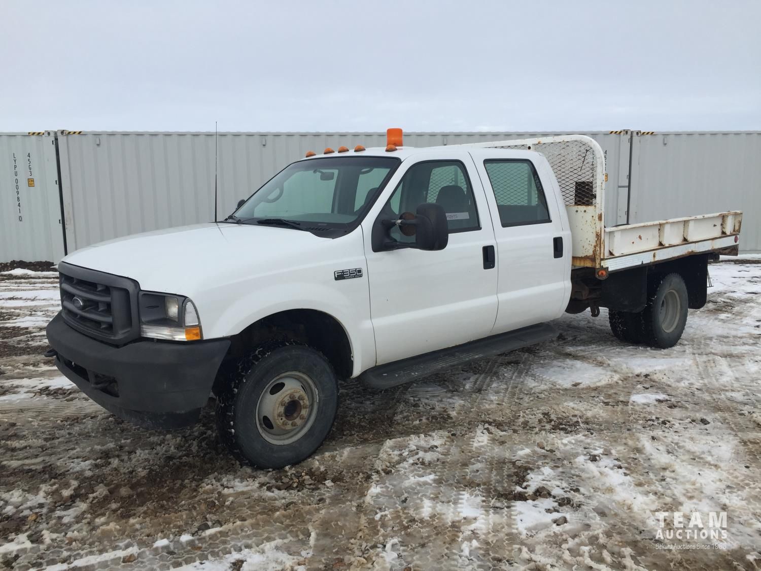 2002 Ford F350 SD Lariat Crew Cab 4X4 Crew Cab Flat Deck Truck [24CA02035-003] | Team Auctions