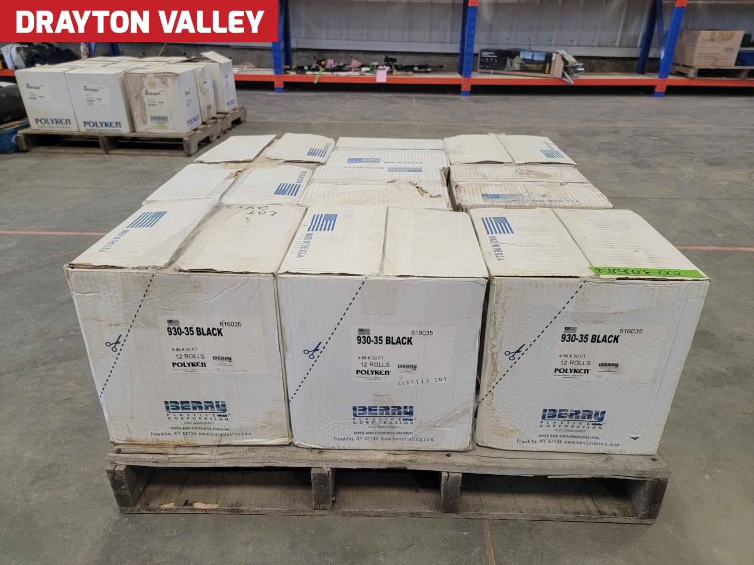 (9) Boxes of Polyken 930-35 Black Pipeline Tape (Unused) [25LC90008-002 ...