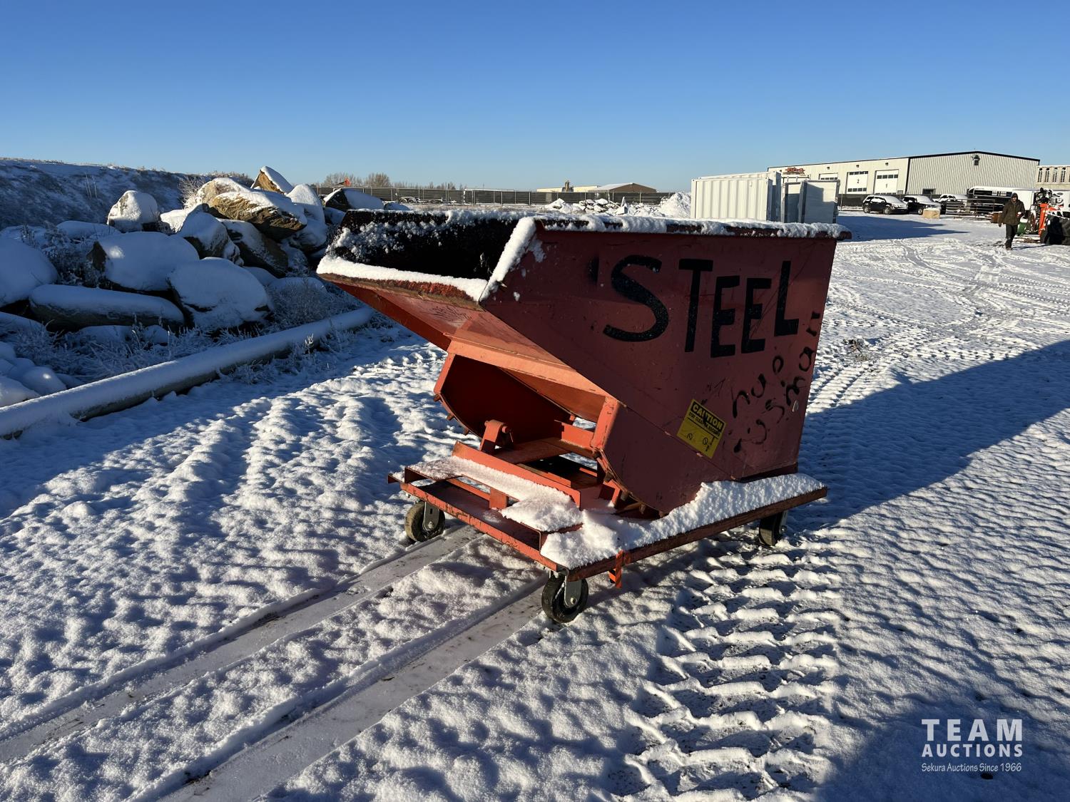 40 Inch Self Dumping Bin [23KD02036-001] | Team Auctions