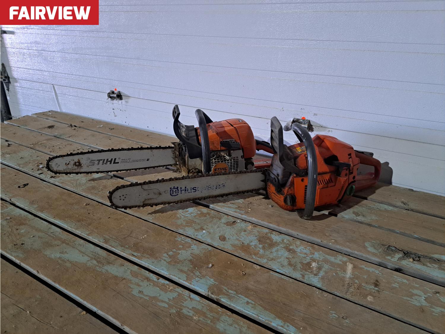 (2) Gas Powered Chain Saws [25IE07022-017] | Team Auctions