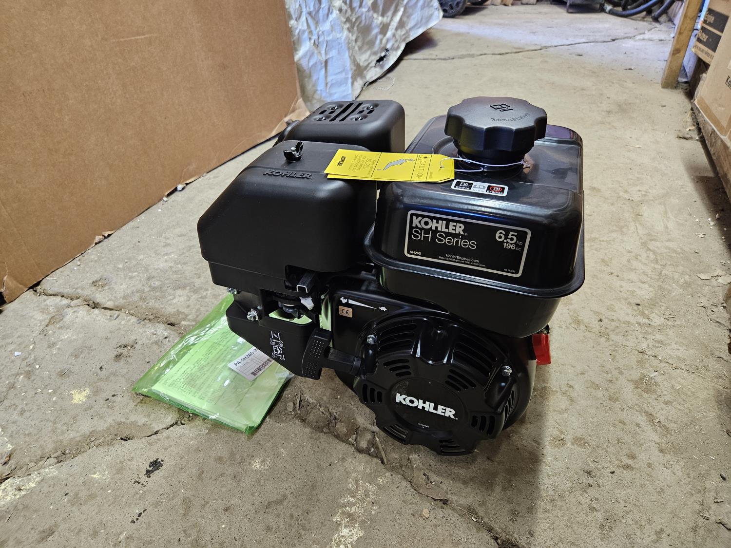 Kohler SH265 6.5 HP Gas Engine [24JH02002-267] | Team Auctions