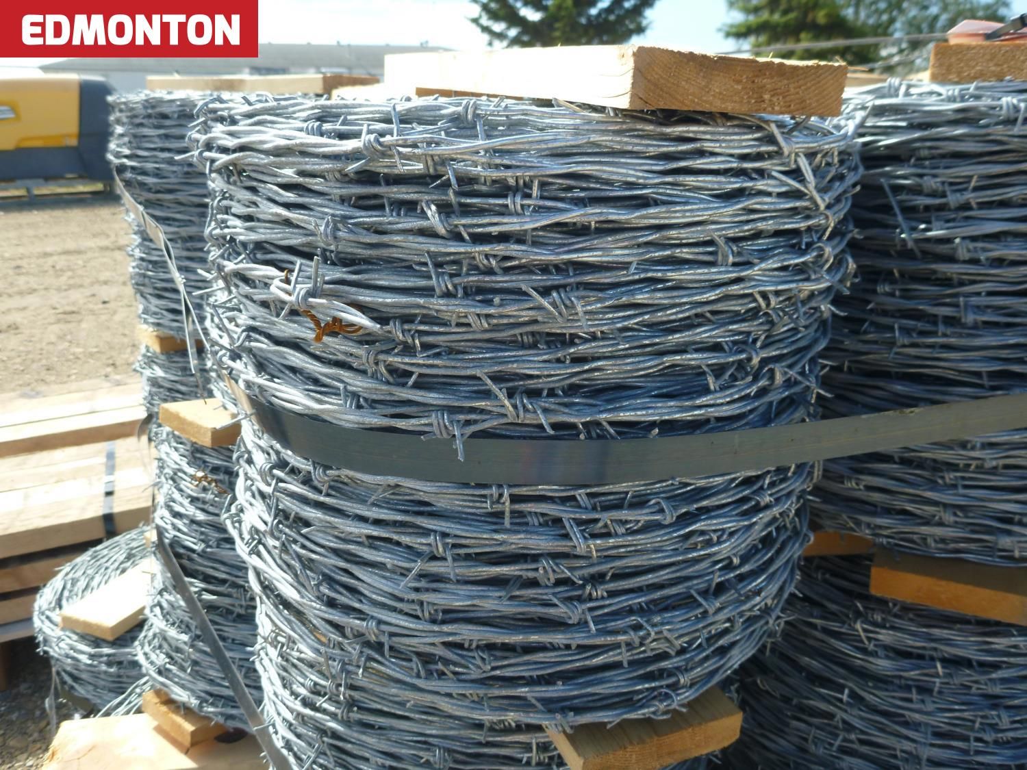 (3) Rolls of Zinc Coated Barbed Wire (Unused) [25HD05006-003] | Team ...
