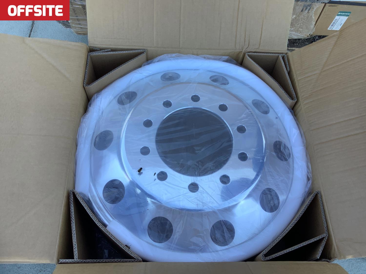 (21) Fleetrite 8.25 X 24.5 Polished Aluminum Wheels (Unused) [25LB05001 ...