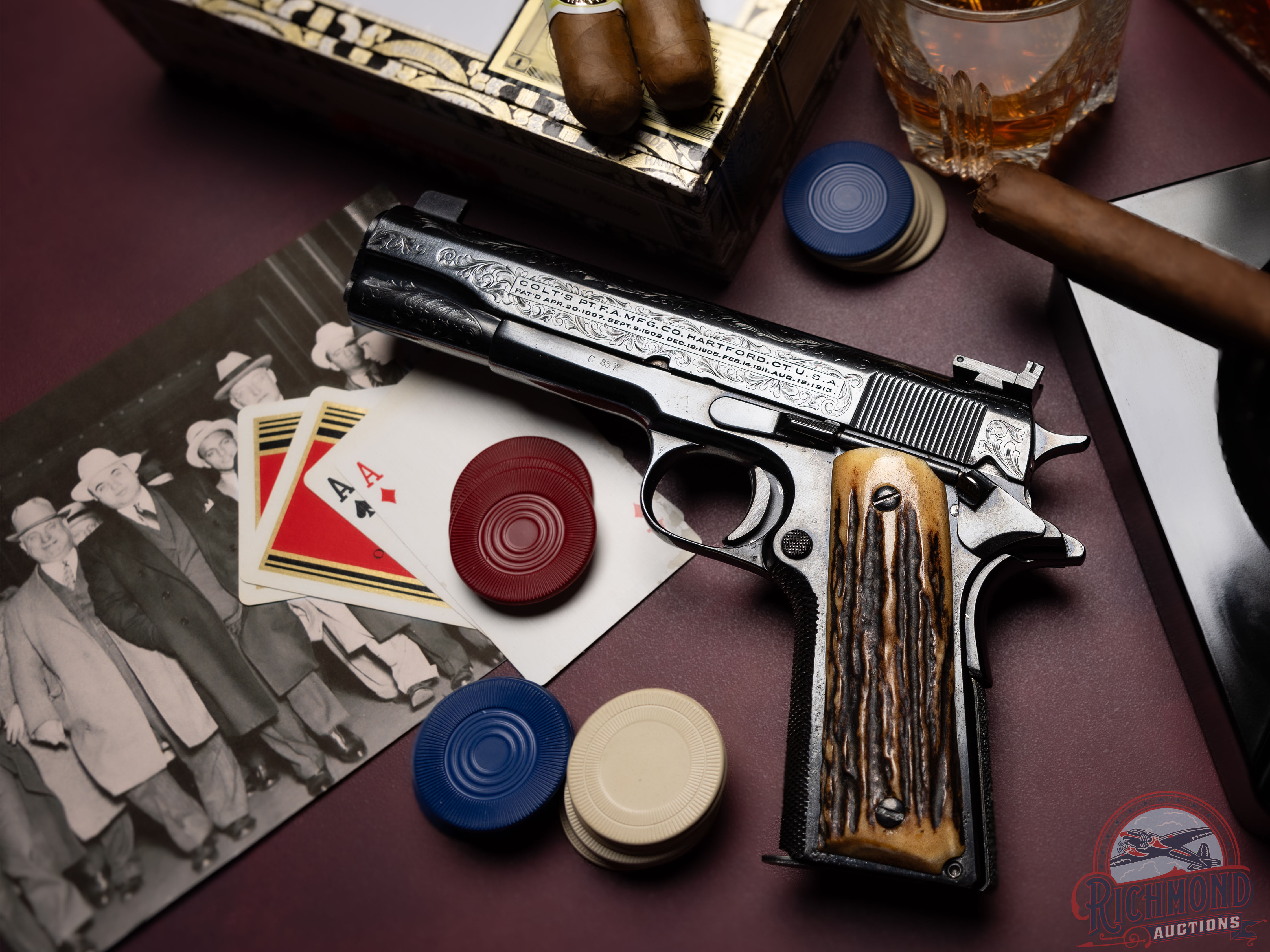 Al Capone’s “Sweetheart” Colt 1911 .45 ACP Semi-Automatic Pistol w ...