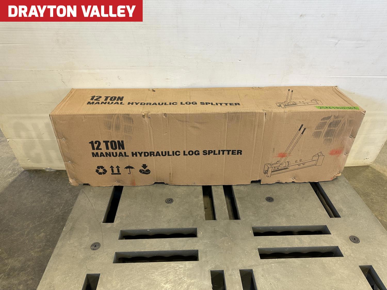 12 Ton Manual Hydraulic Log Splitter (Unused) [25KE90011-003] | Team ...