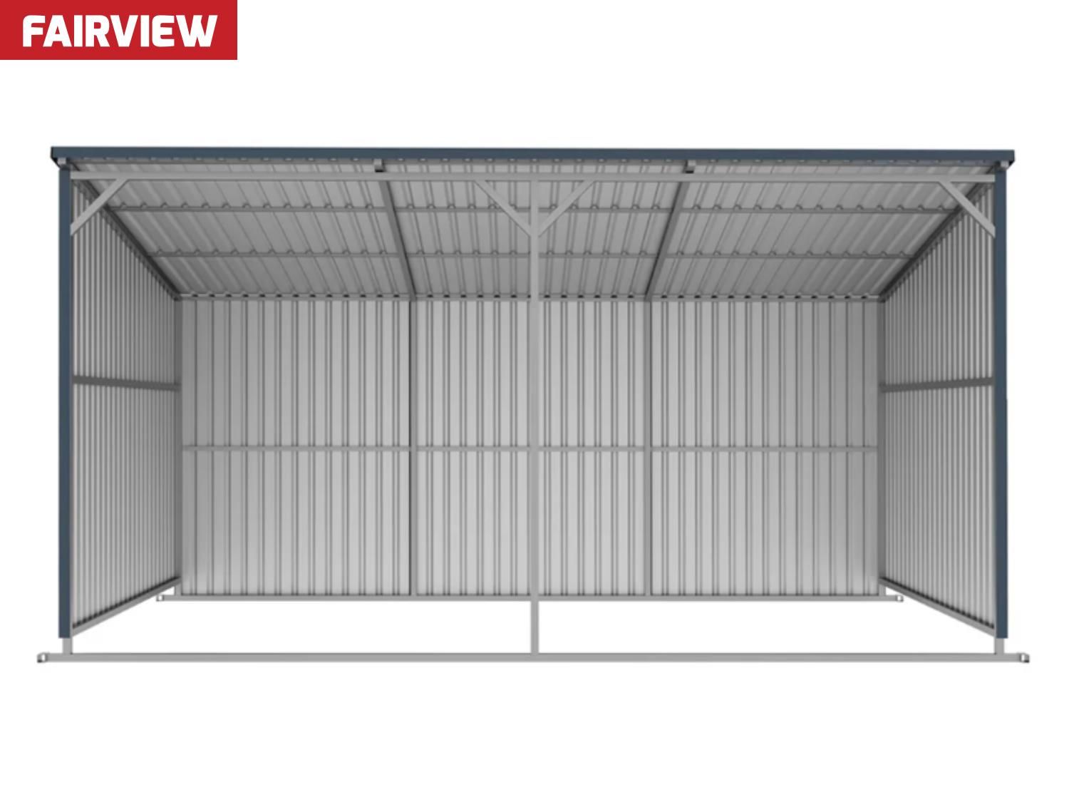 TMG Industrial MSL1220 12 Ft X 20 Ft Galvanized Metal Livestock Shed ...