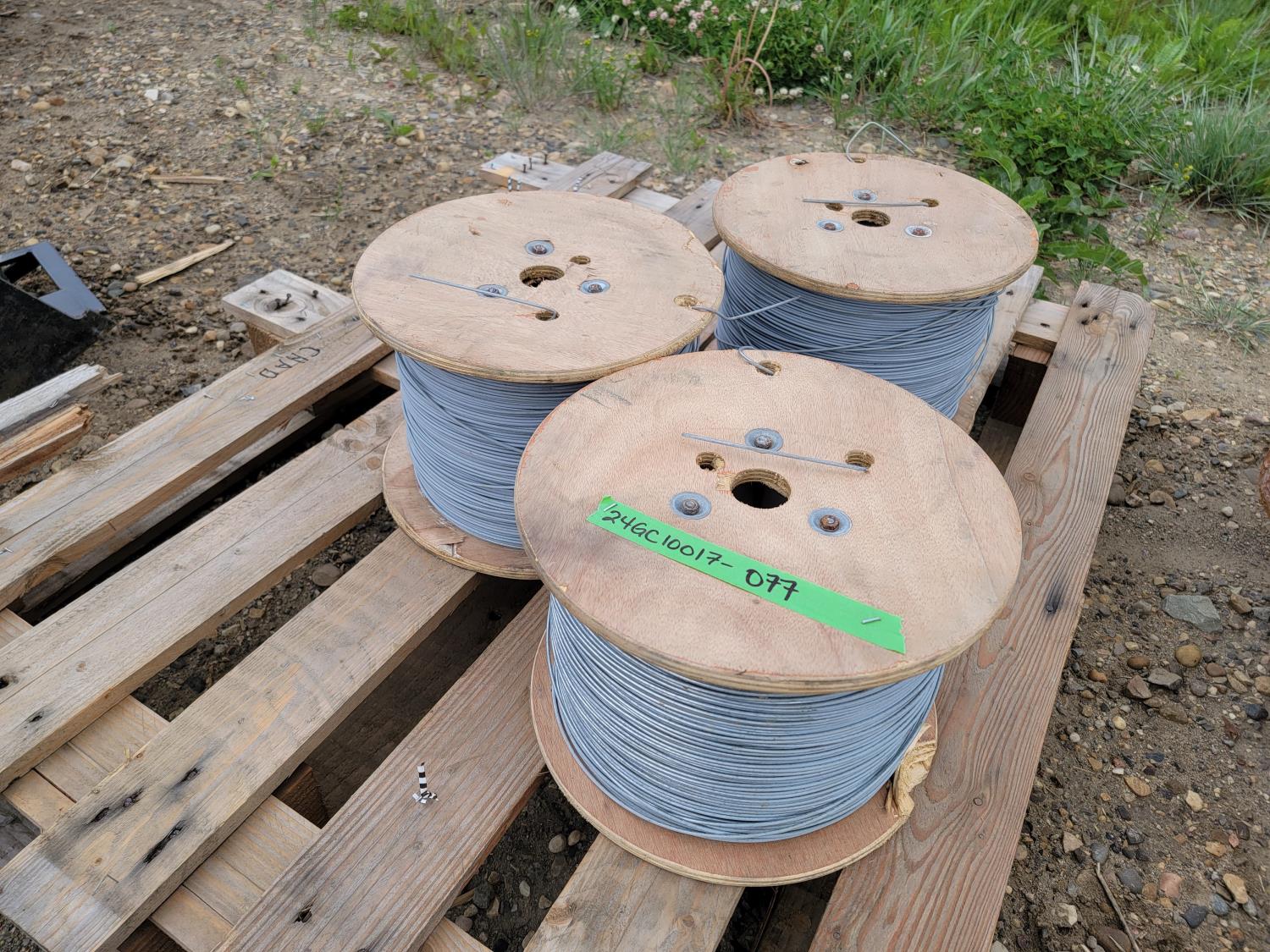 (3) Spools of High Tensile Wire [24GC10017-077] | Team Auctions
