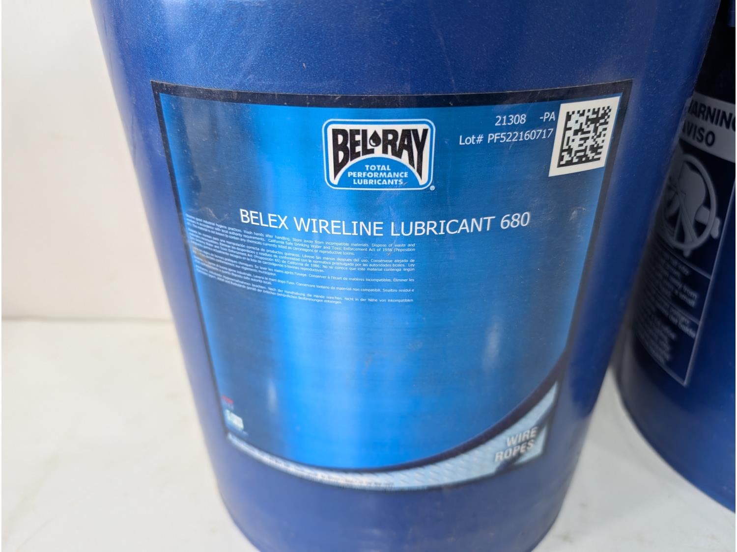 (2) 20L Pails of Bel-Ray Belex Wireline Lubricant 680 (Unused ...