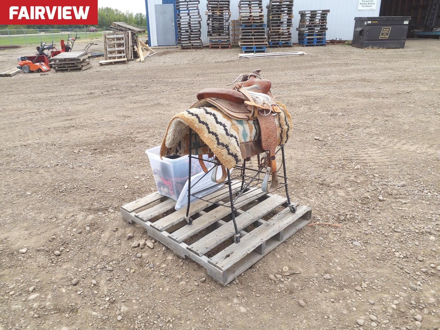 Big Horn 15 Inch Saddle with Misc Tack [25IE07026-004] | Team Auctions