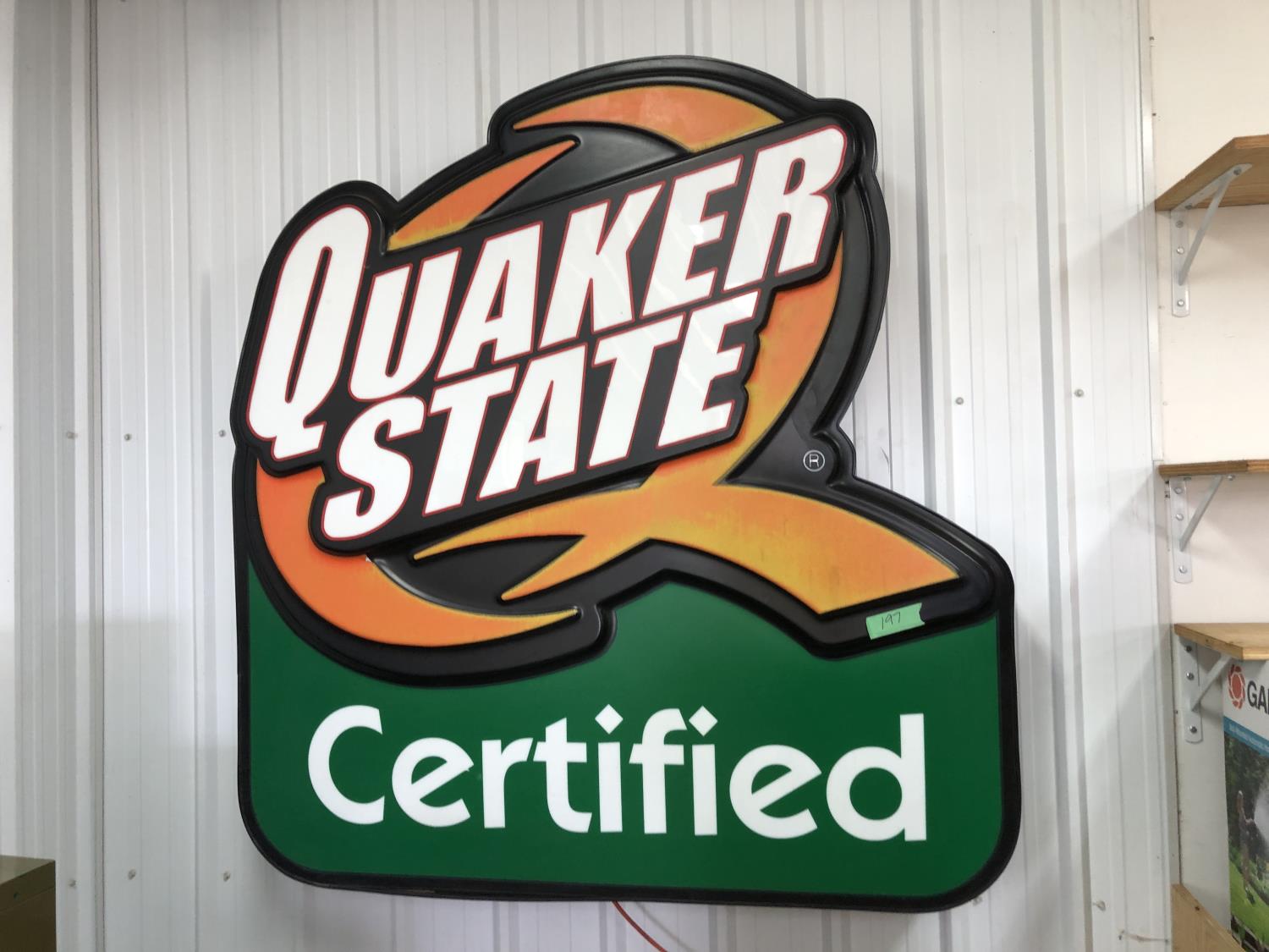 58 X 58 Inch Quaker State Neon Sign [24FS18001-197] | Team Auctions