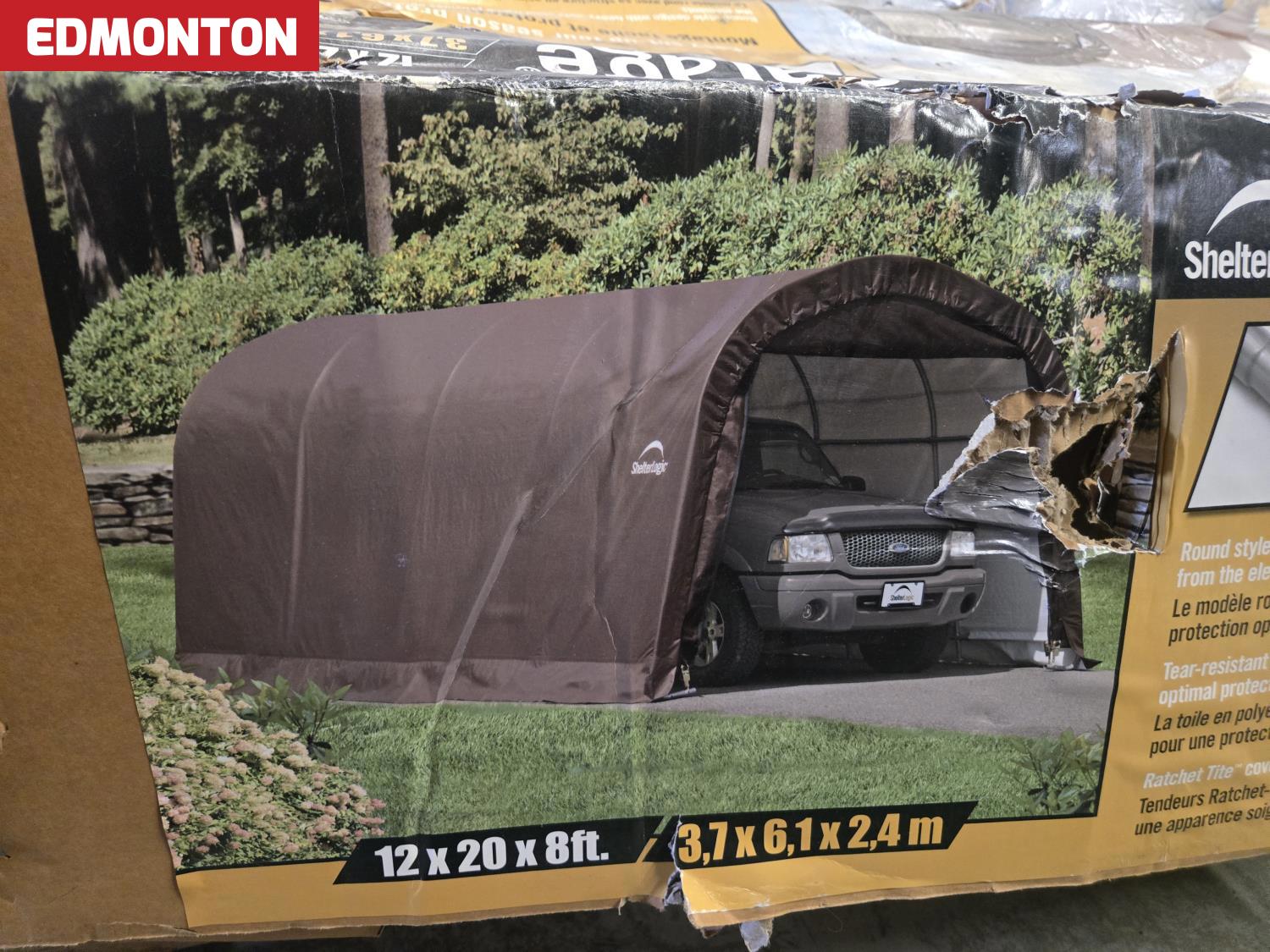 12 Ft X 20 Ft X 8 Ft RoundTop HD Instant Garage [25LD48008-009] | Team ...