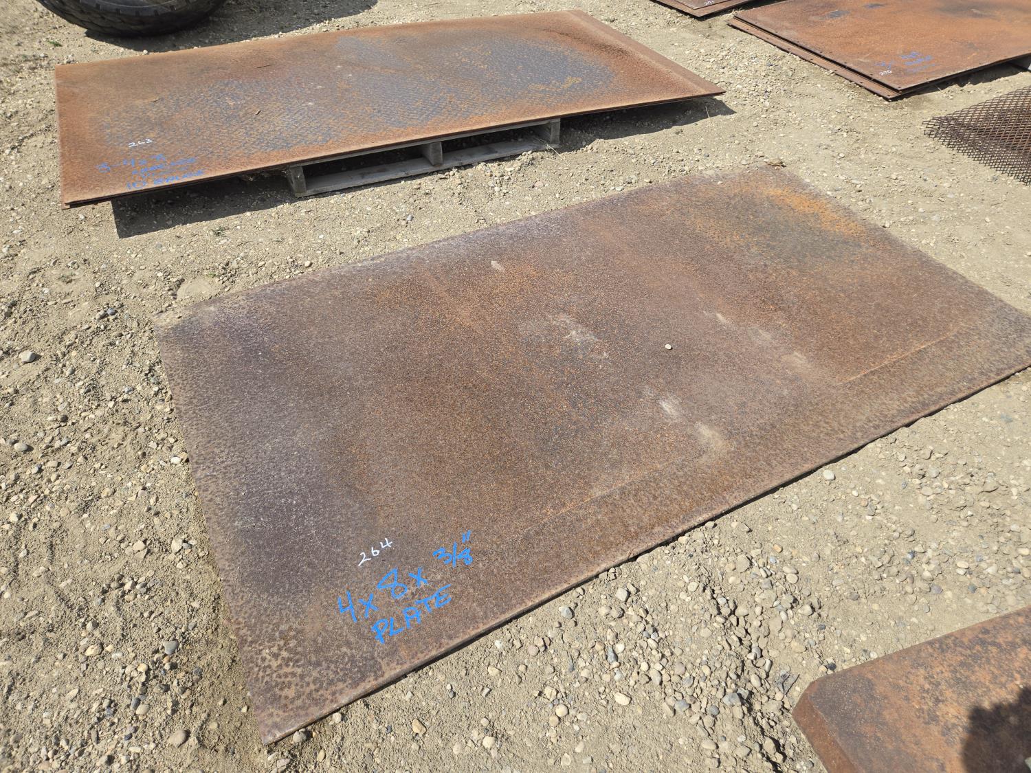 (1) 4X8 Ft X 3/8 Inch Plate Steel [24HH05001-264] | Team Auctions