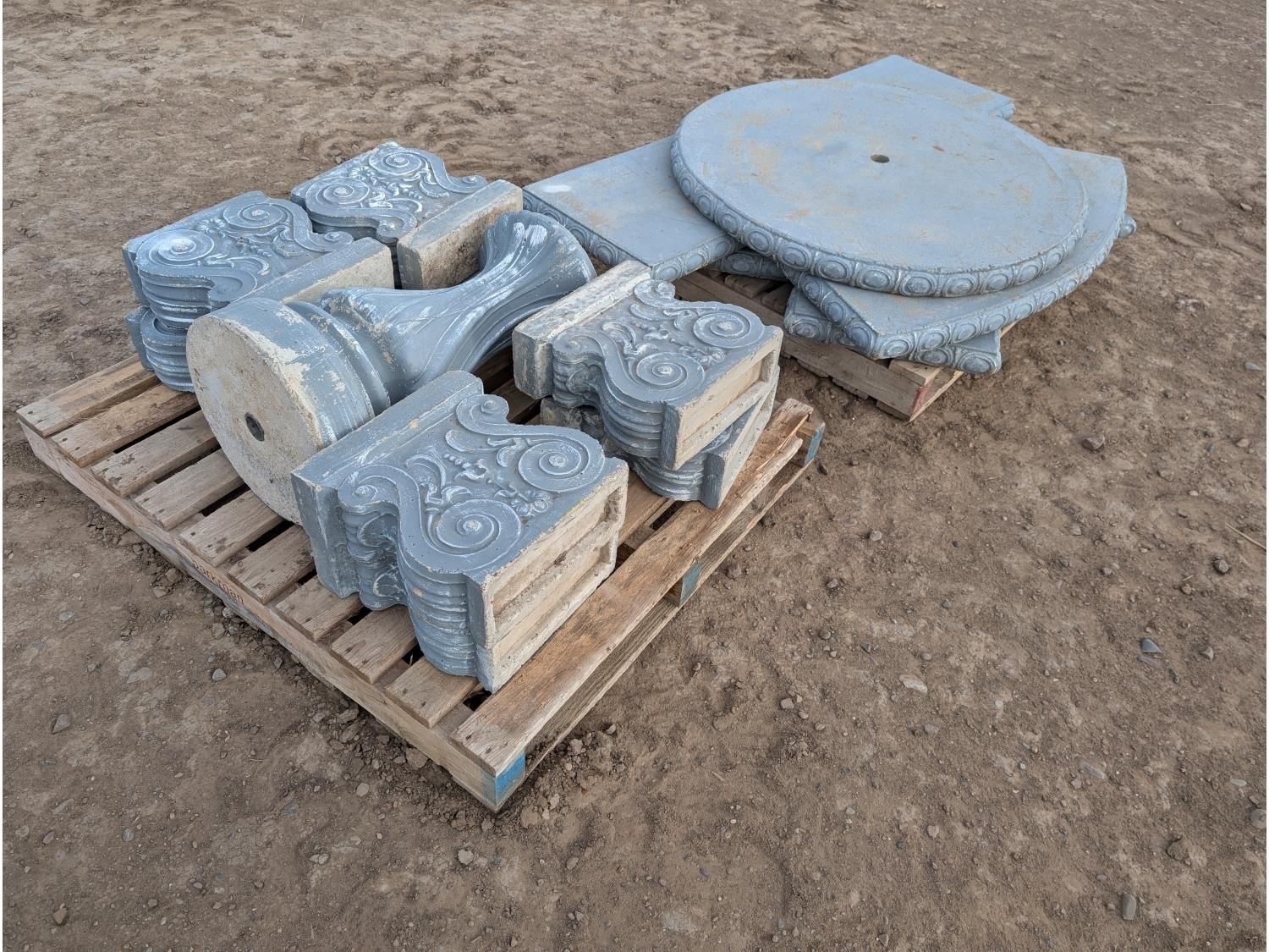 Outdoor Concrete Table Set [25CB02012-017] | Team Auctions
