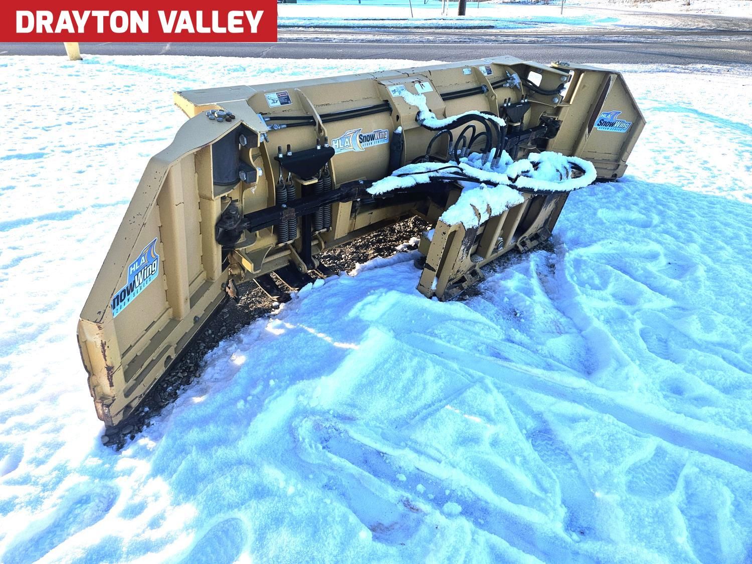HLA Snow Wing 4200W Series 8 Ft Snow Plow with Hydraulic Wings ...