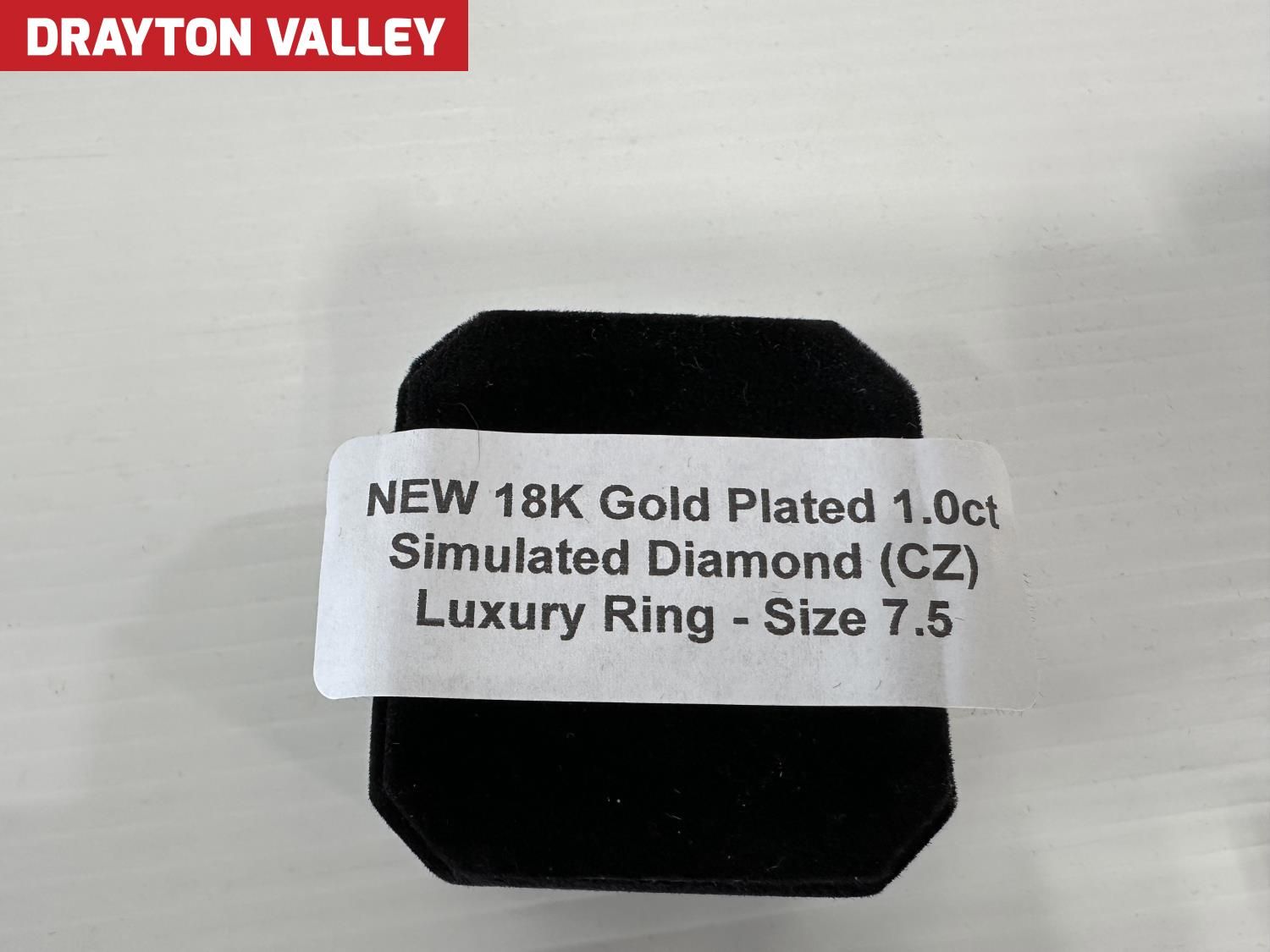 Smartlife 18K Gold Plated 1.0 Ct Simulated Diamond (CZ) Luxury Ring ...