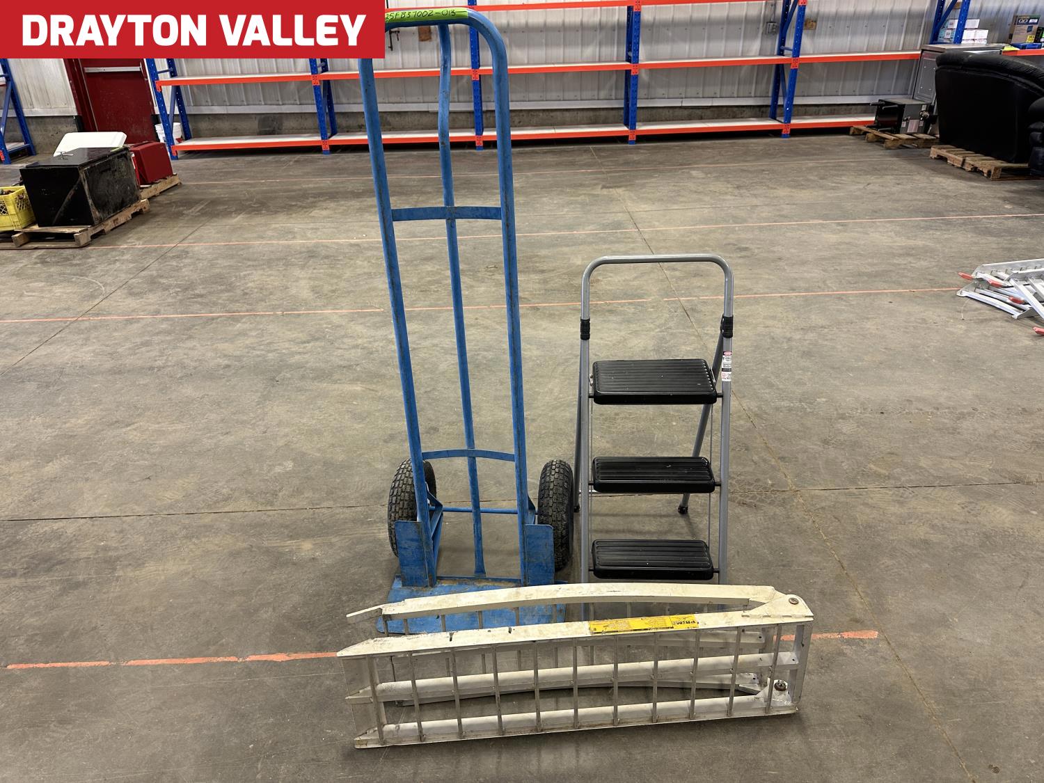 5 Ft Dolly, 3 Ft Step Ladder and Aluminum Folding Ramp [25FB37002-013 ...
