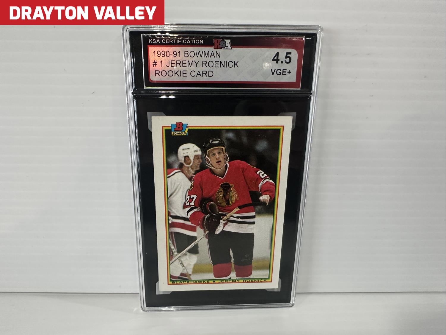 1990-91 Bowman #1 Jeremy Roenick Rookie Hockey Card [26AB37001-033] | Team Auctions