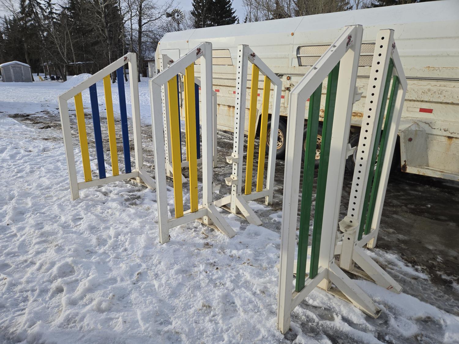 (3) Horse Jump Standards [25BK44001-019] | Team Auctions