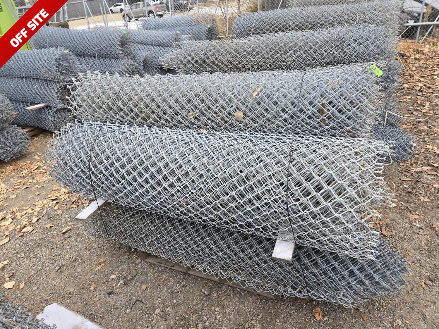 (5) Rolls of 6 Ft Chain Link Fence [24LD04001-007] | Team Auctions