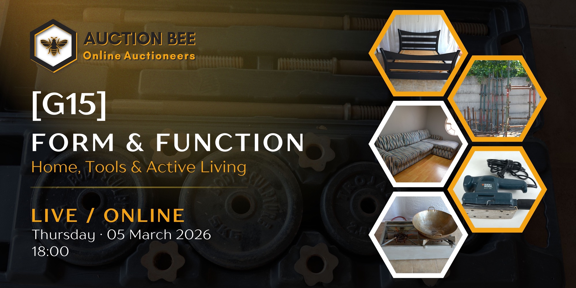 [G15] Form & Function: Home, Tools & Active Living Auction — Live ...