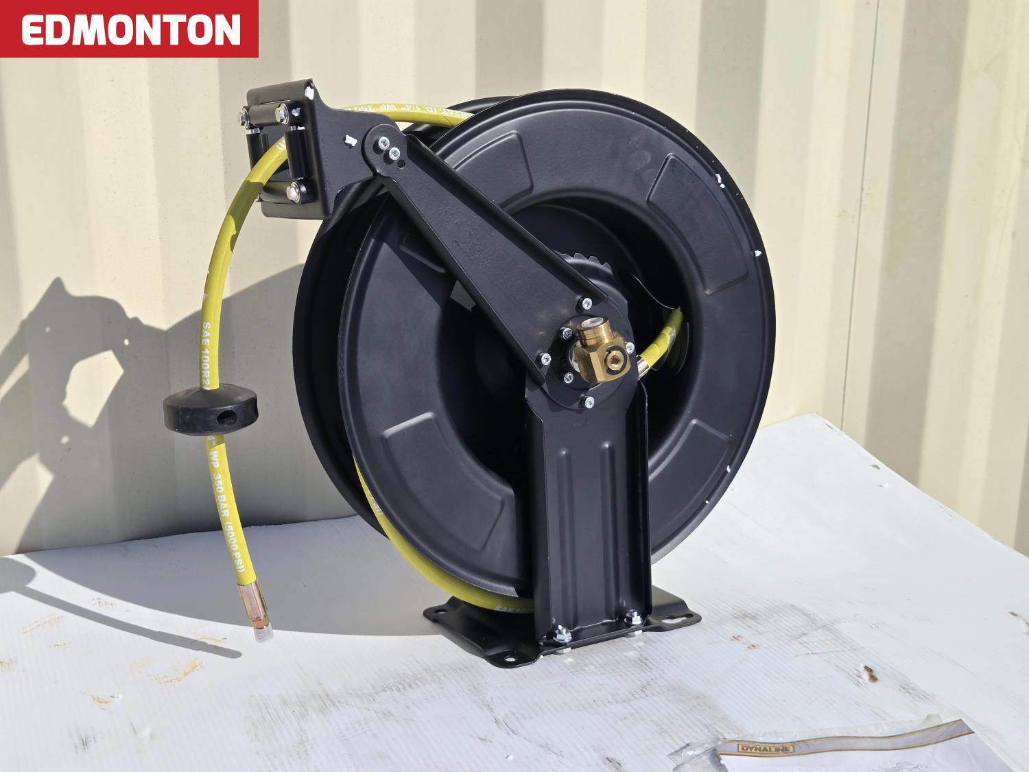 Dynaline Heavy Duty Dual Arm Auto Rewind Grease Reel with Hose (Unused ...