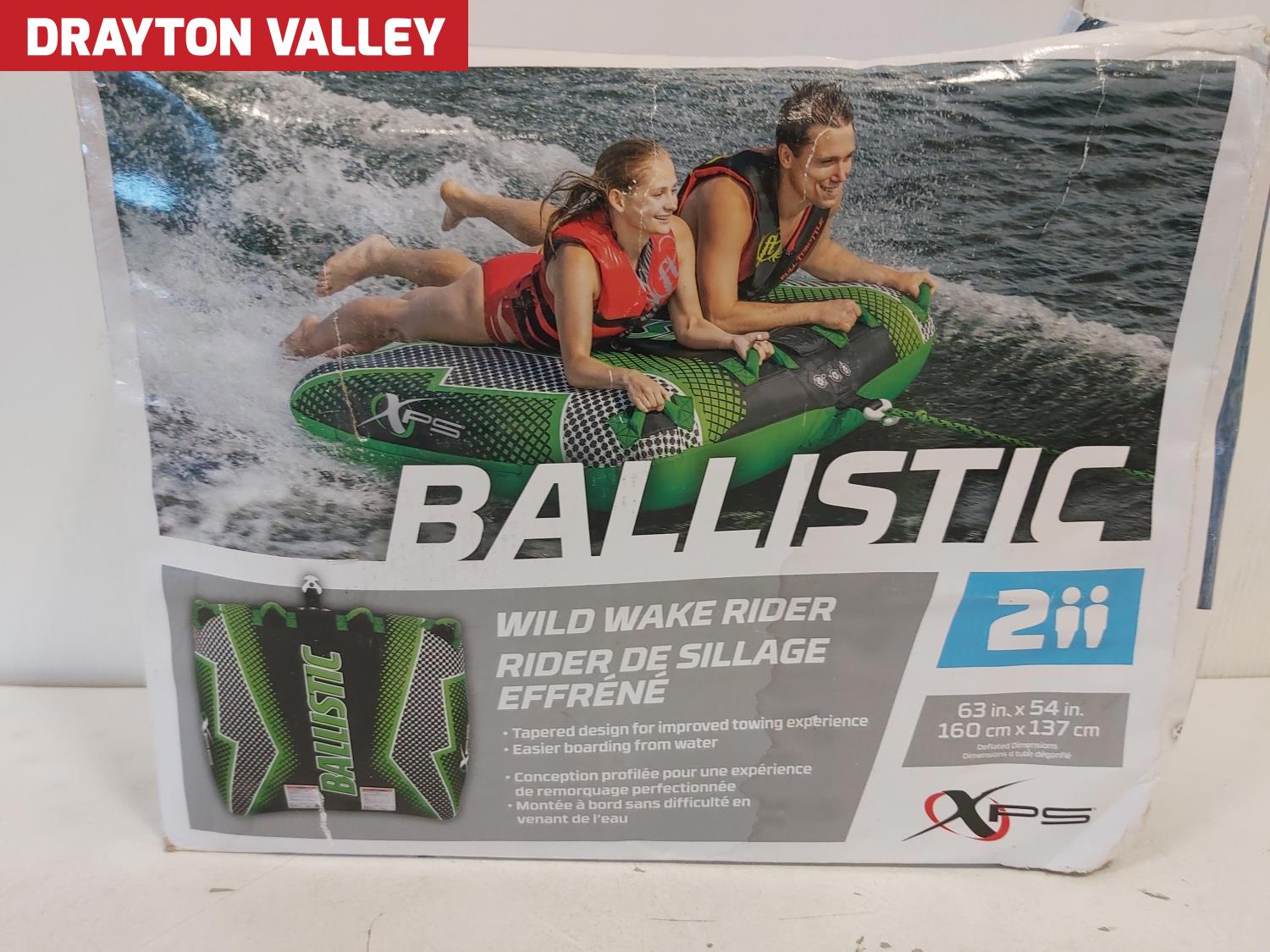 Ballistic Wild Wake Rider Two Person Towable Tube [26BH10977-069 ...